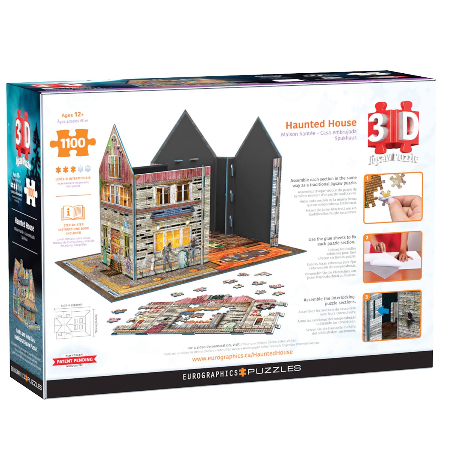 Eurographics Eurographics: 3D Puzzle: Haunted House 1100 Pieces ...