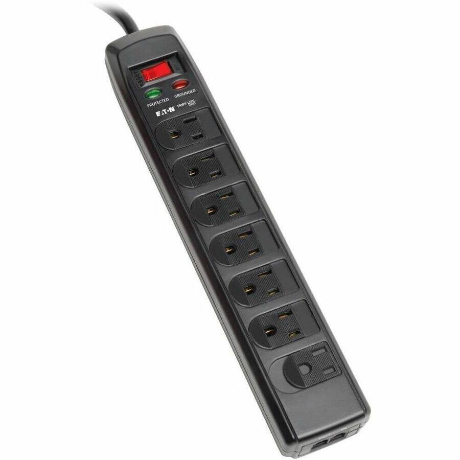 Eaton Tripp Lite Series Protect It! 7 Outlet Surge Protector, 6 ft. (1. ...
