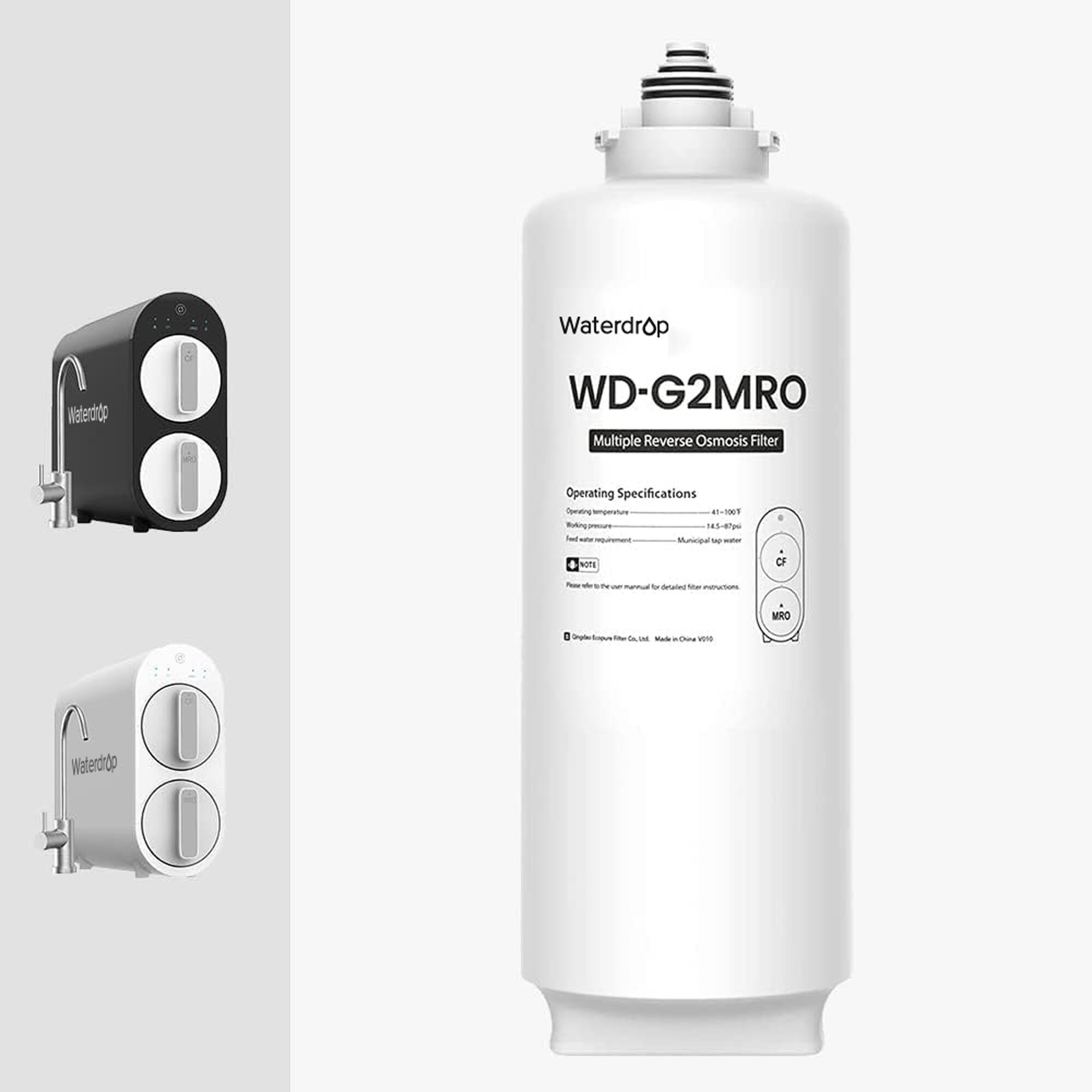Waterdrop WD G2MRO Reverse Osmosis Filter, Replacement for WD G2 B, WD ...