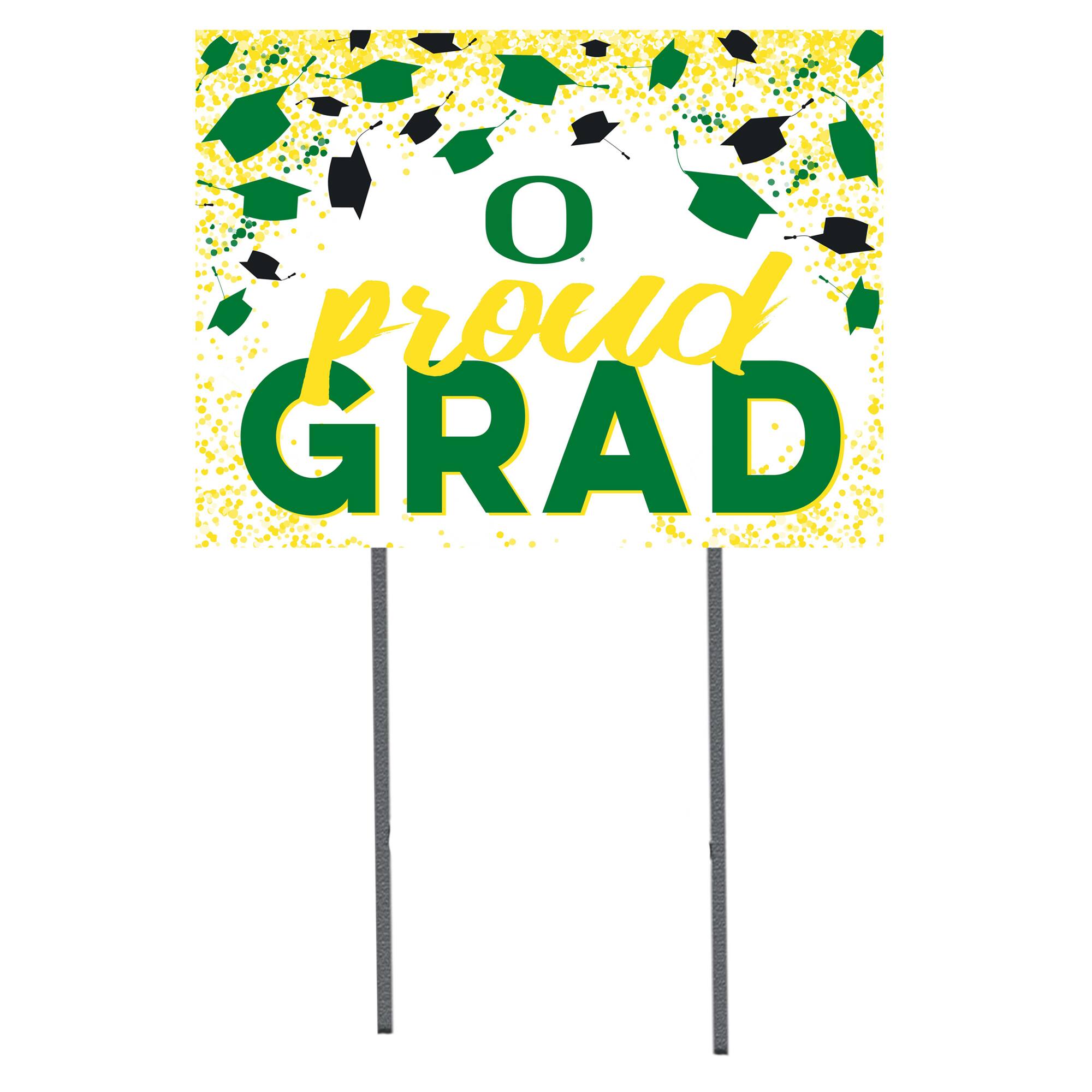 Jardine Oregon Ducks 18'' x 24'' Grad Yard Sign White 4940136 - Best Buy