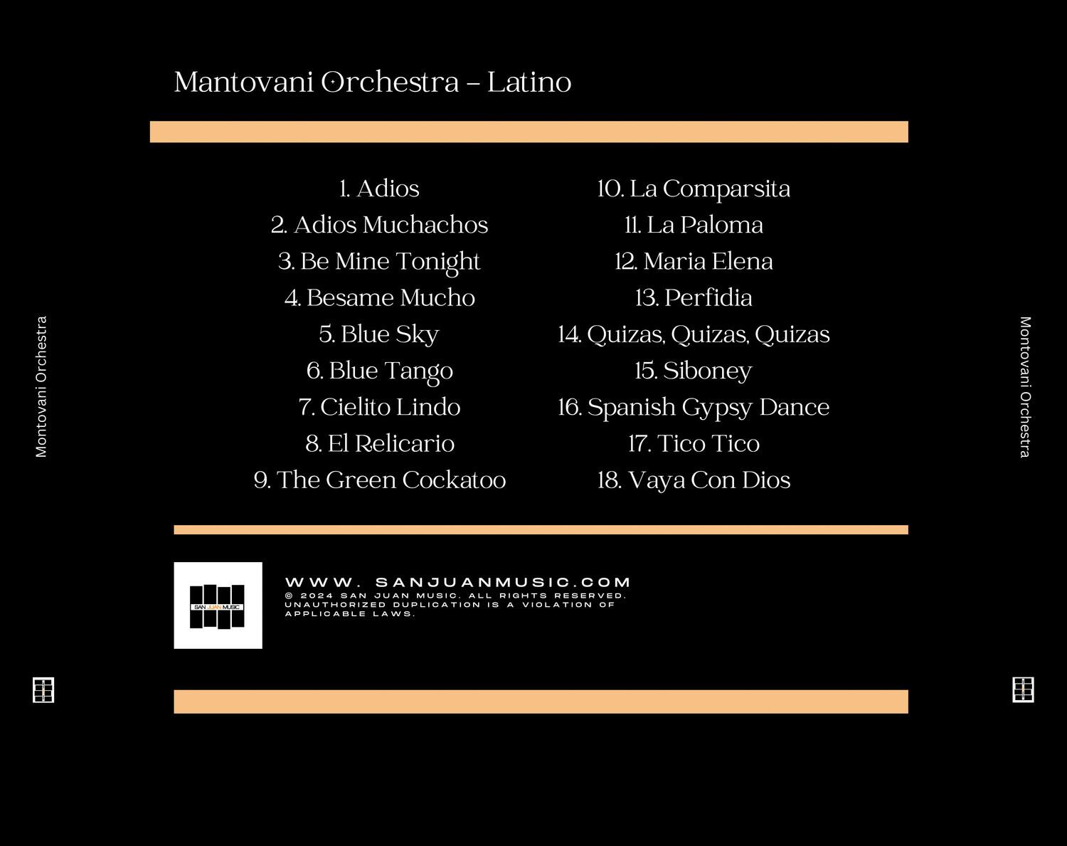 Mantovani Orchestra Mantovani Orchestra Latino COMPACT DISCS [CD ...