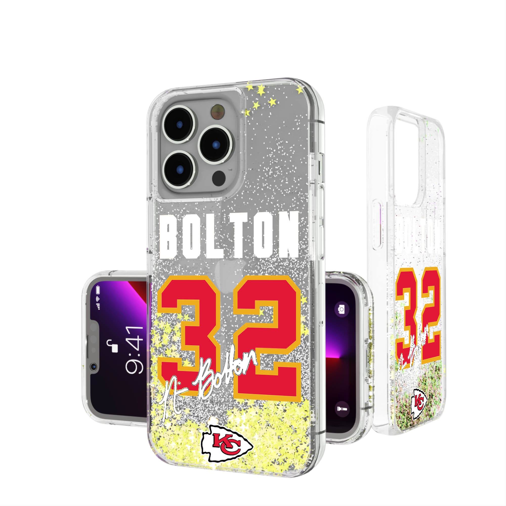 Keyscaper NFL Nick Bolton Kansas City Chiefs iPhone Glitter Phone Case ...