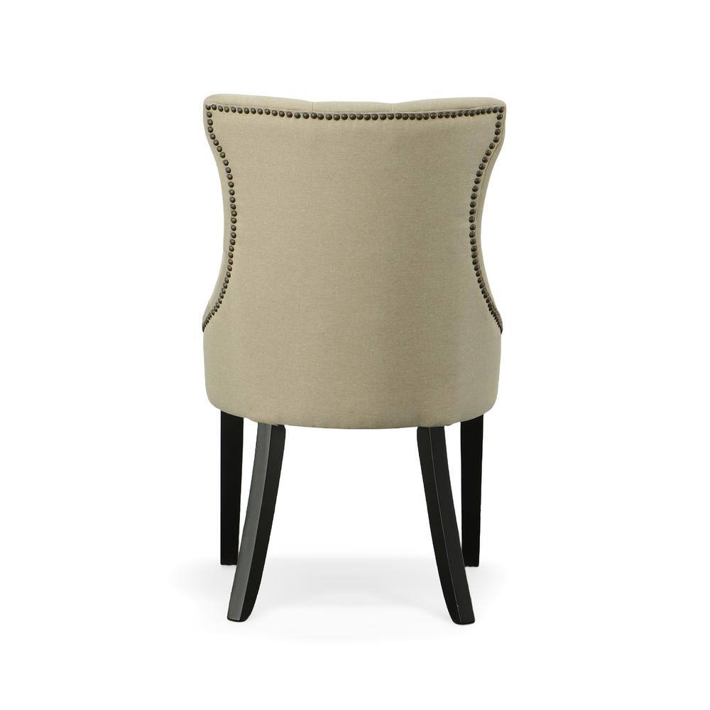 Carolina Chair & Table Tufted Back Upholstered Chair Set of 2 Espresso ...