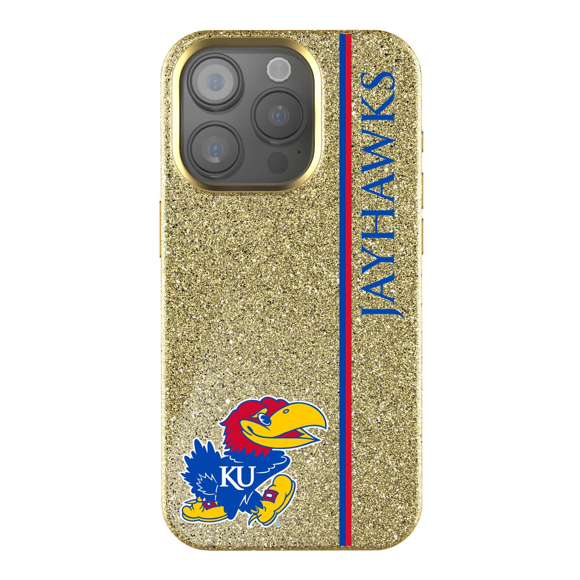 Keyscaper NCAA Kansas Jayhawks iPhone Bling Case 14 Plus Gold 202263966 ...