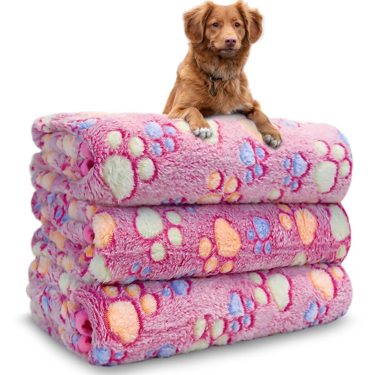 Pacoar Cade Dog Blankets For Medium Large Dogs 3 Pack Blanket Washable ...