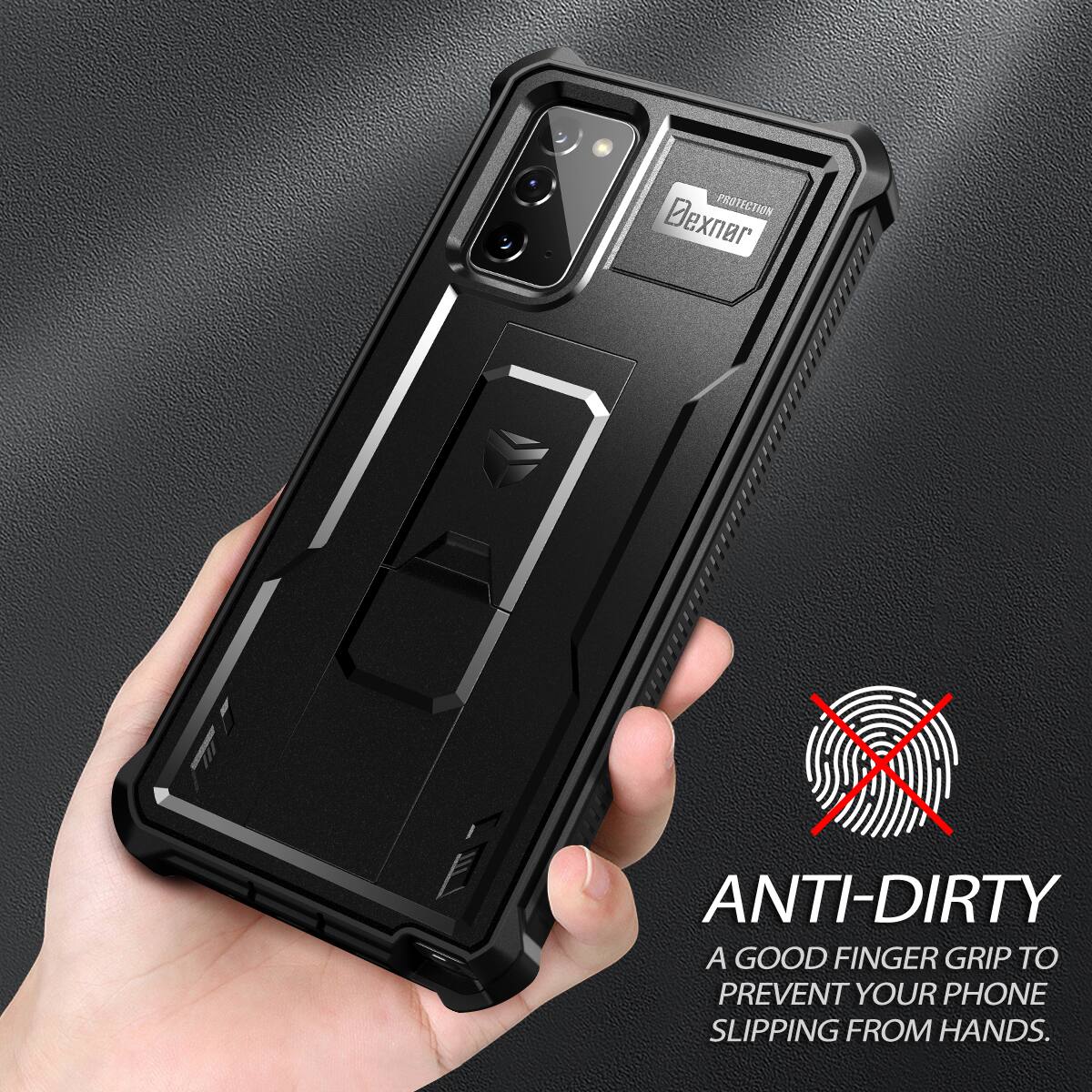 dexnor for Galaxy Note 20 5G Case, [Built in Screen Protector and ...