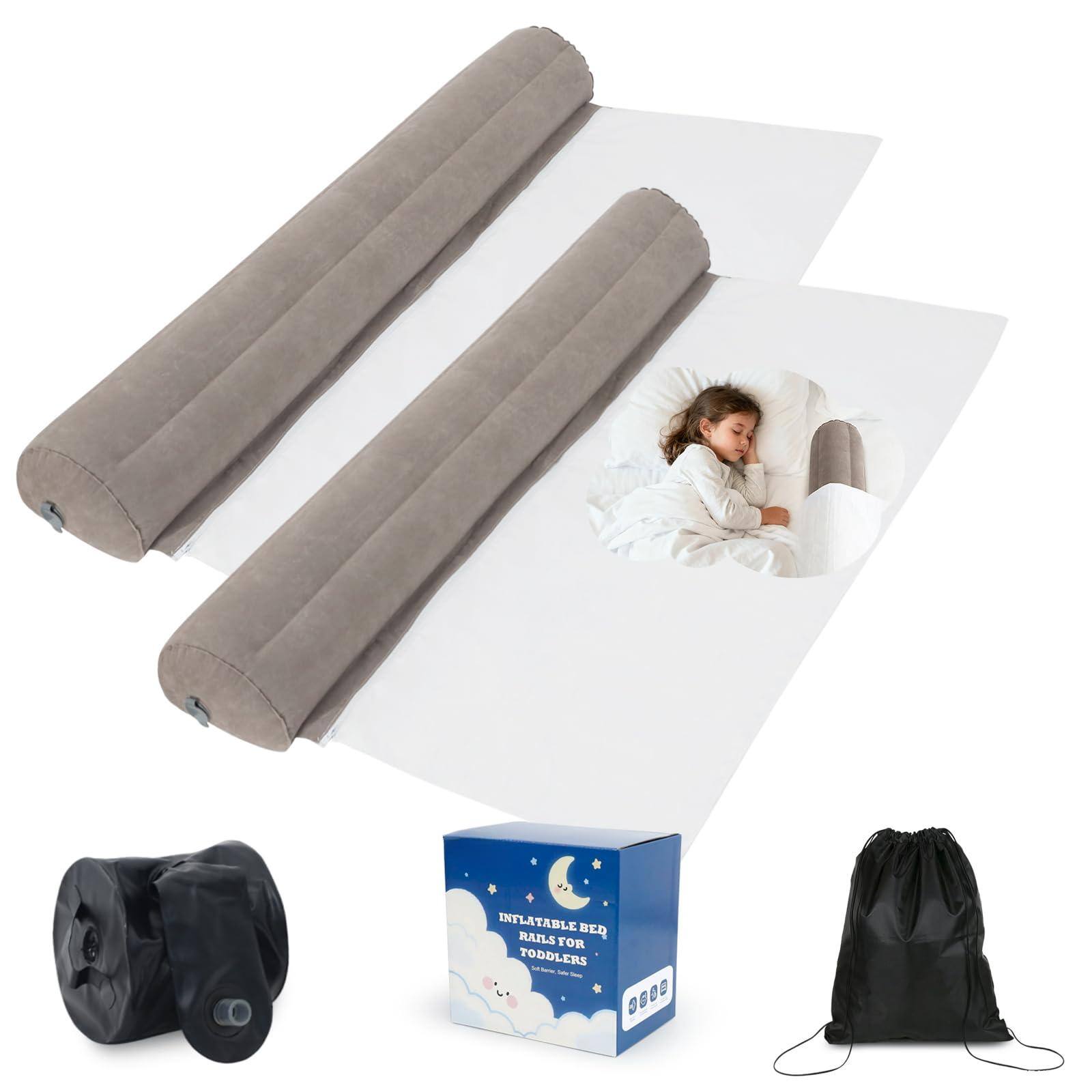 MAGICAL RUBS 2 Pack Inflatable Travel Bed Rails For Flocking Portable ...