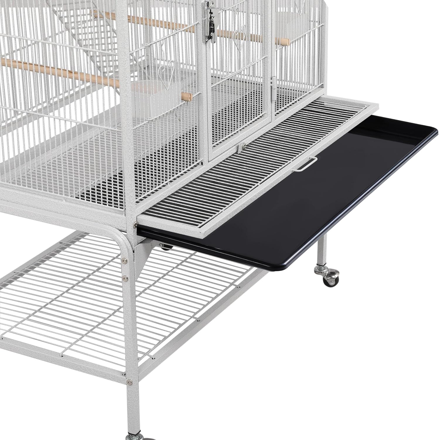TinyHomie 69 Inch XL Bird Cage Metal Parrot Cage for Mid Sized Parrots ...