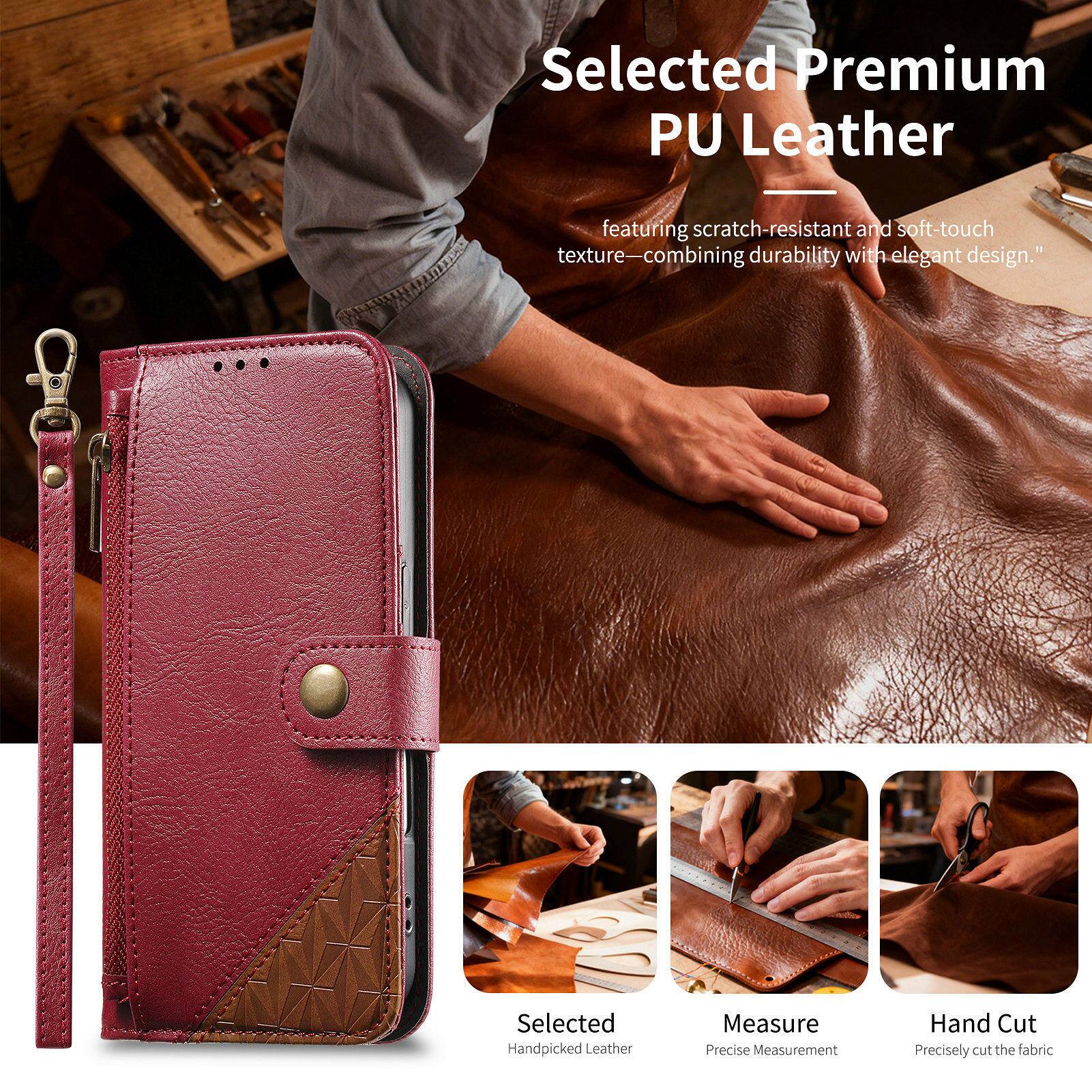 Dteck For Apple iPhone 17 Pro Max Wallet Case Business Shockproof PU ...