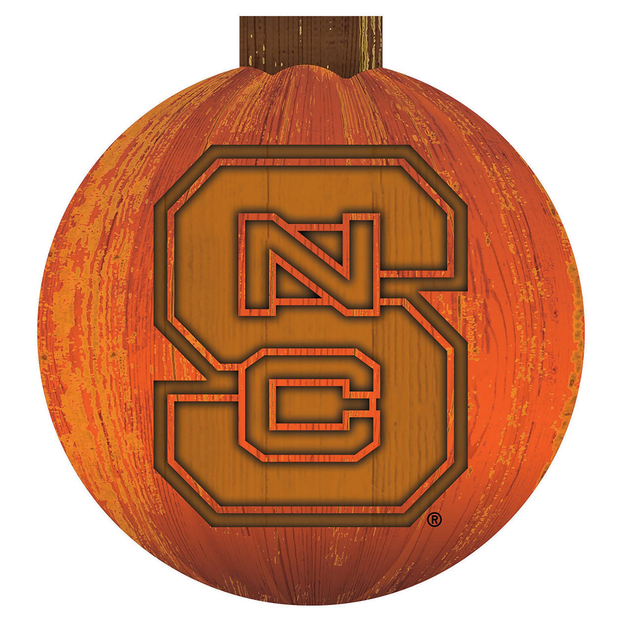 Fan Creations NC State Wolfpack 12'' Pumpkin Sign Orange 5038221 - Best Buy