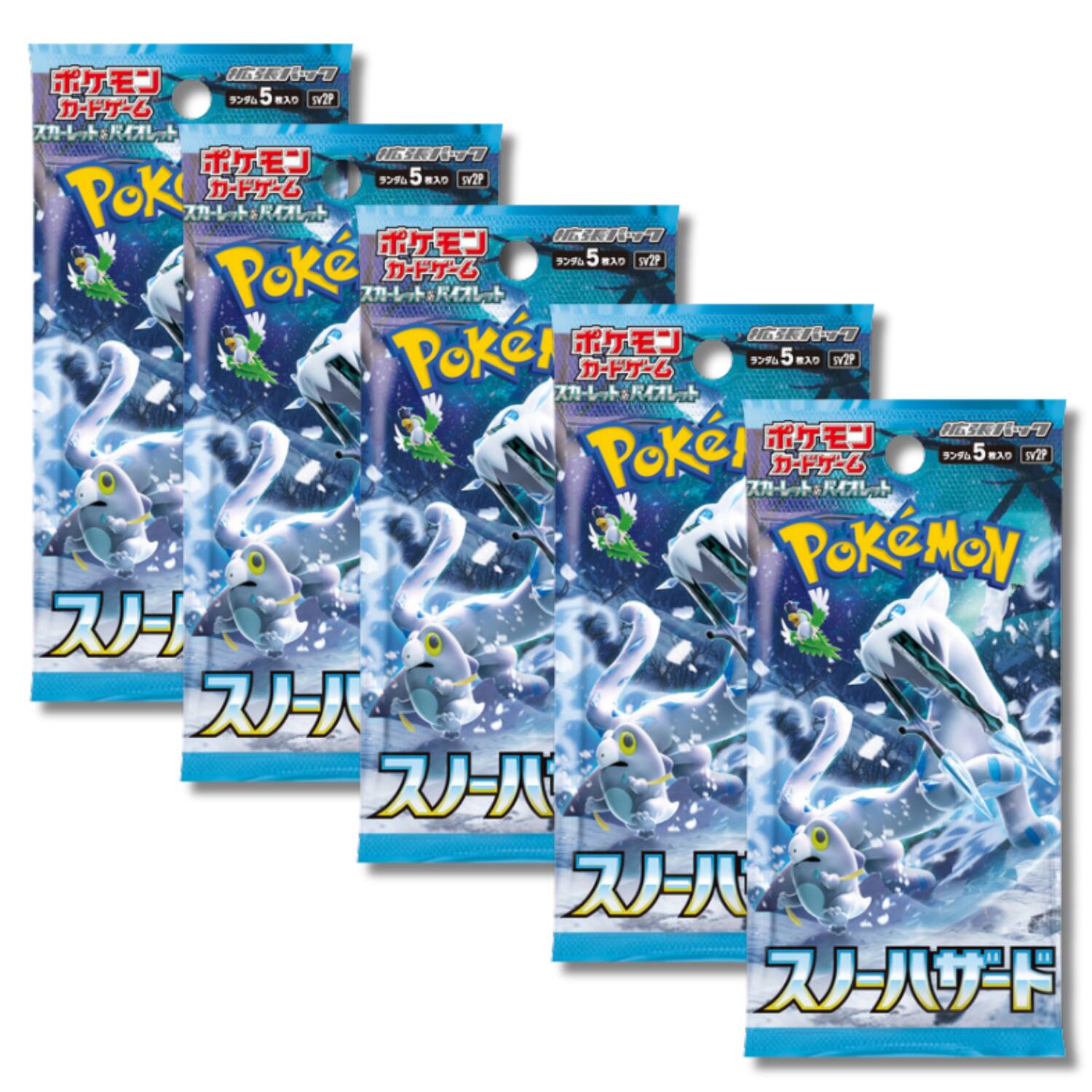 Pokémon TCG SV2P Scarlet & Violet Snow Hazard Booster Pack | 5 Pack ...