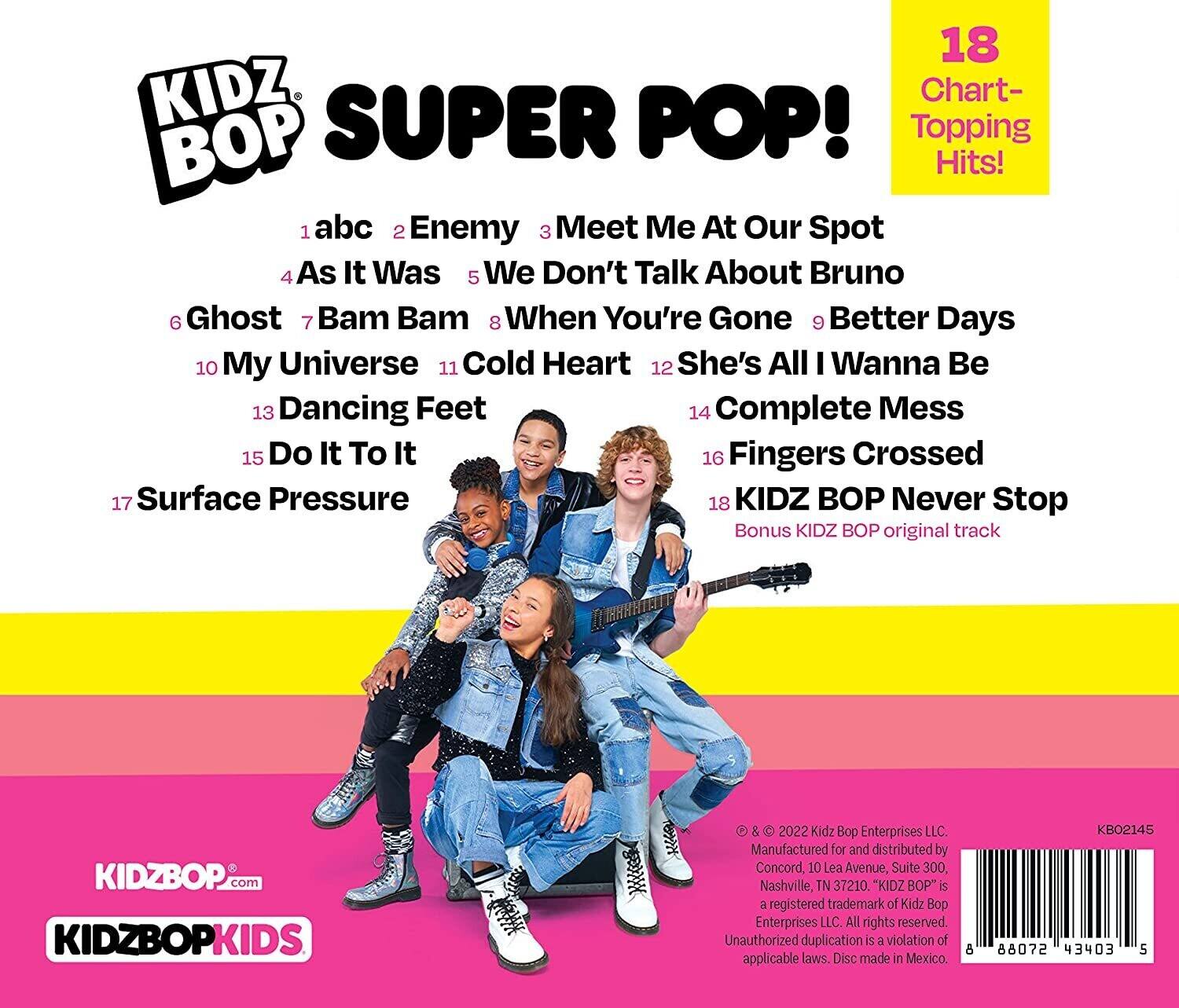 Kidz Bop Kids Kidz Bop Super Pop COMPACT DISCS [CD] - Best Buy