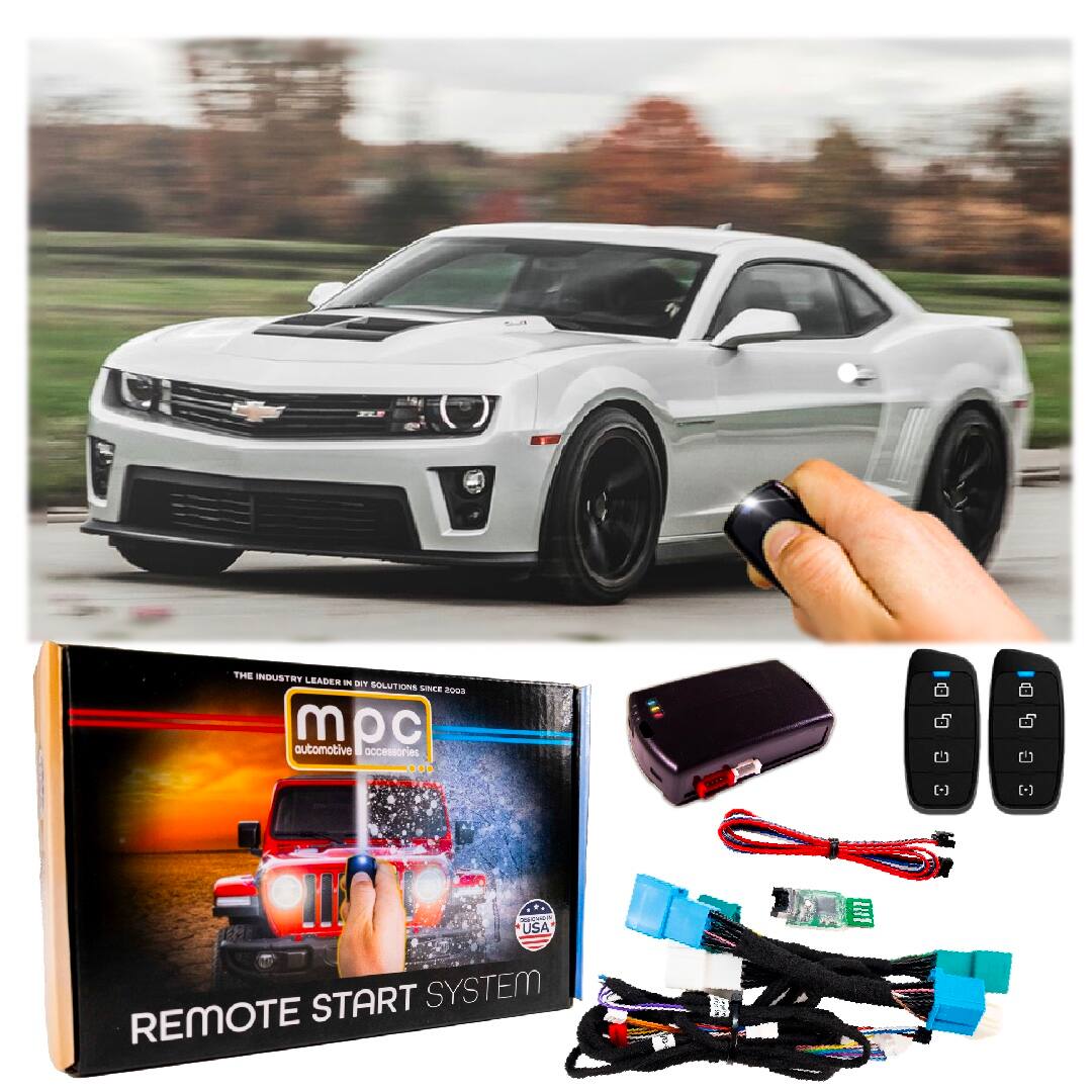 MPC 4 Button 2 Way Remote Starter For 2010 2015 Chevrolet Camaro Key to ...