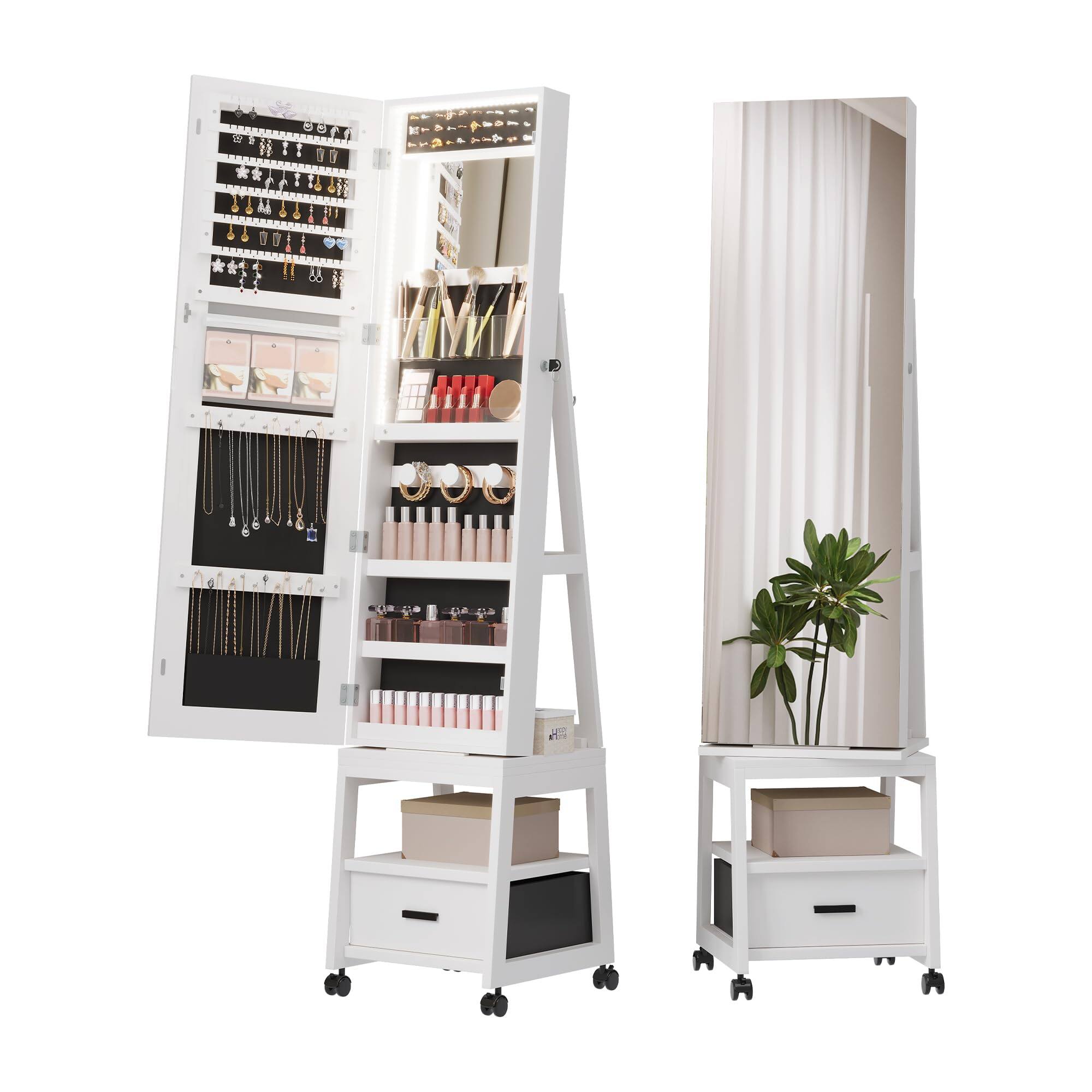 Empire DigiLabs 360 Swivel Cabinet Inside Makeup Mirror Rotatable Full ...