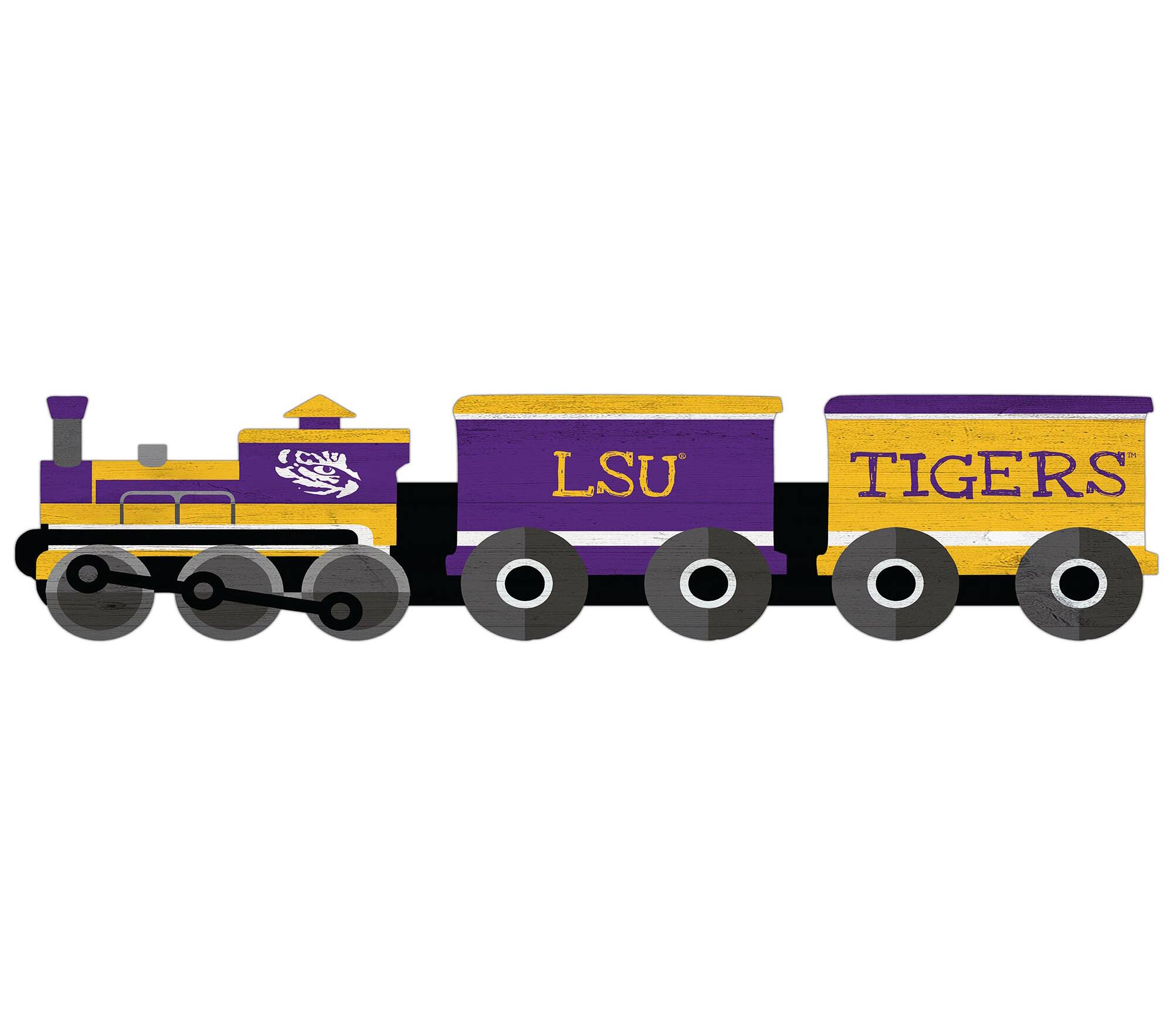 Fan Creations LSU Tigers 6'' x 24'' Train Cutout Sign Multicolor ...