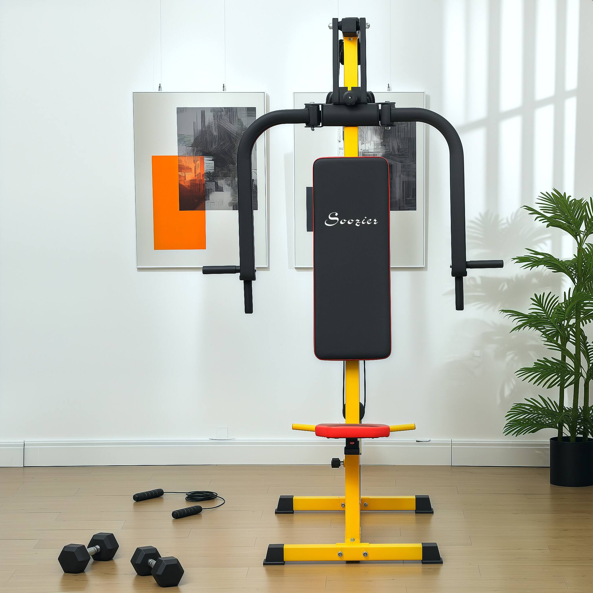 Soozier Chest Fly Machine and Chest Press Station, Delt Machine Home ...