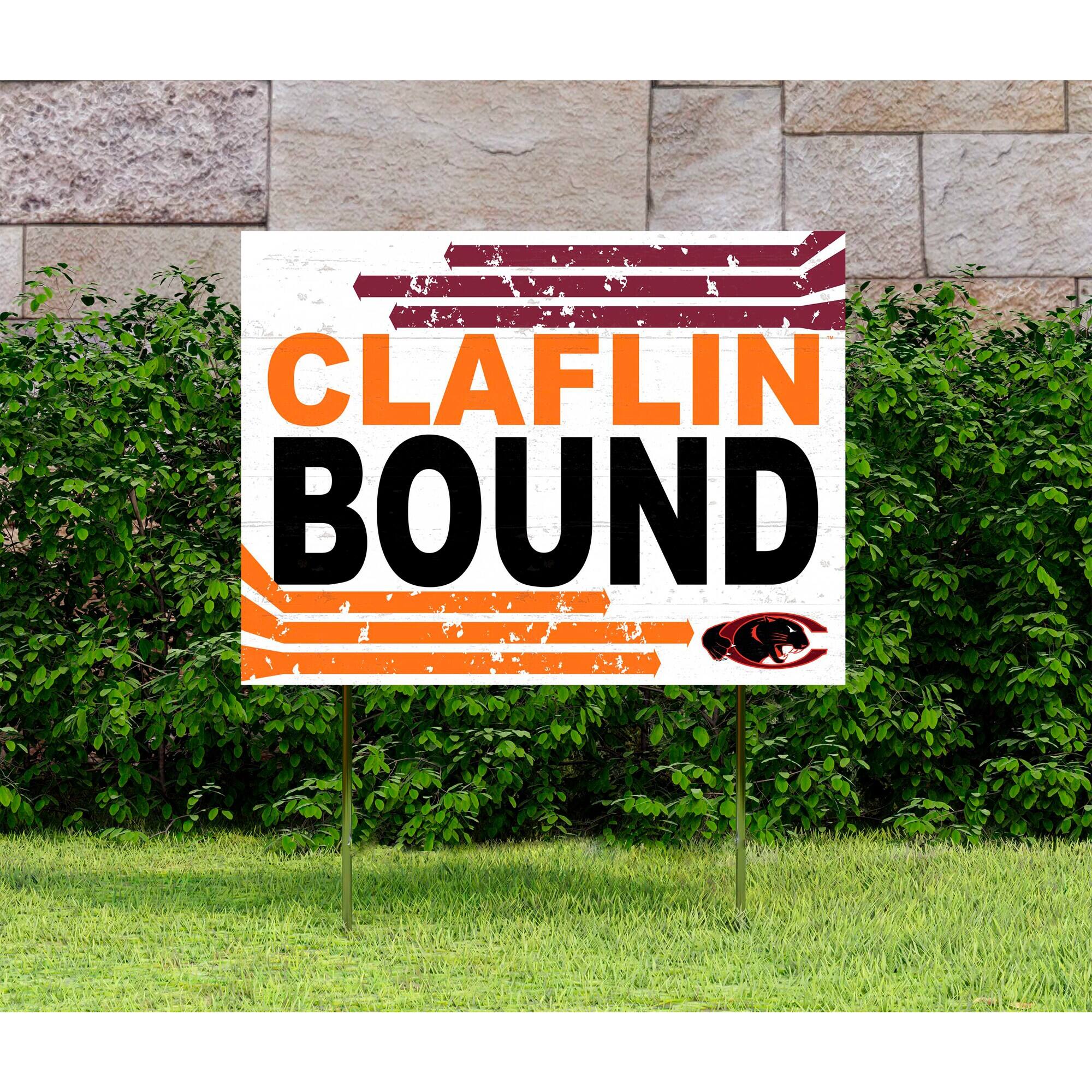 Jardine Claflin Panthers 18'' x 24'' Bound Yard Sign White 200047409 ...