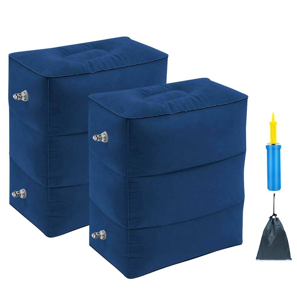 Pacoar Cade Travel Foot Rest Pillow Portable Inflatable With Double ...