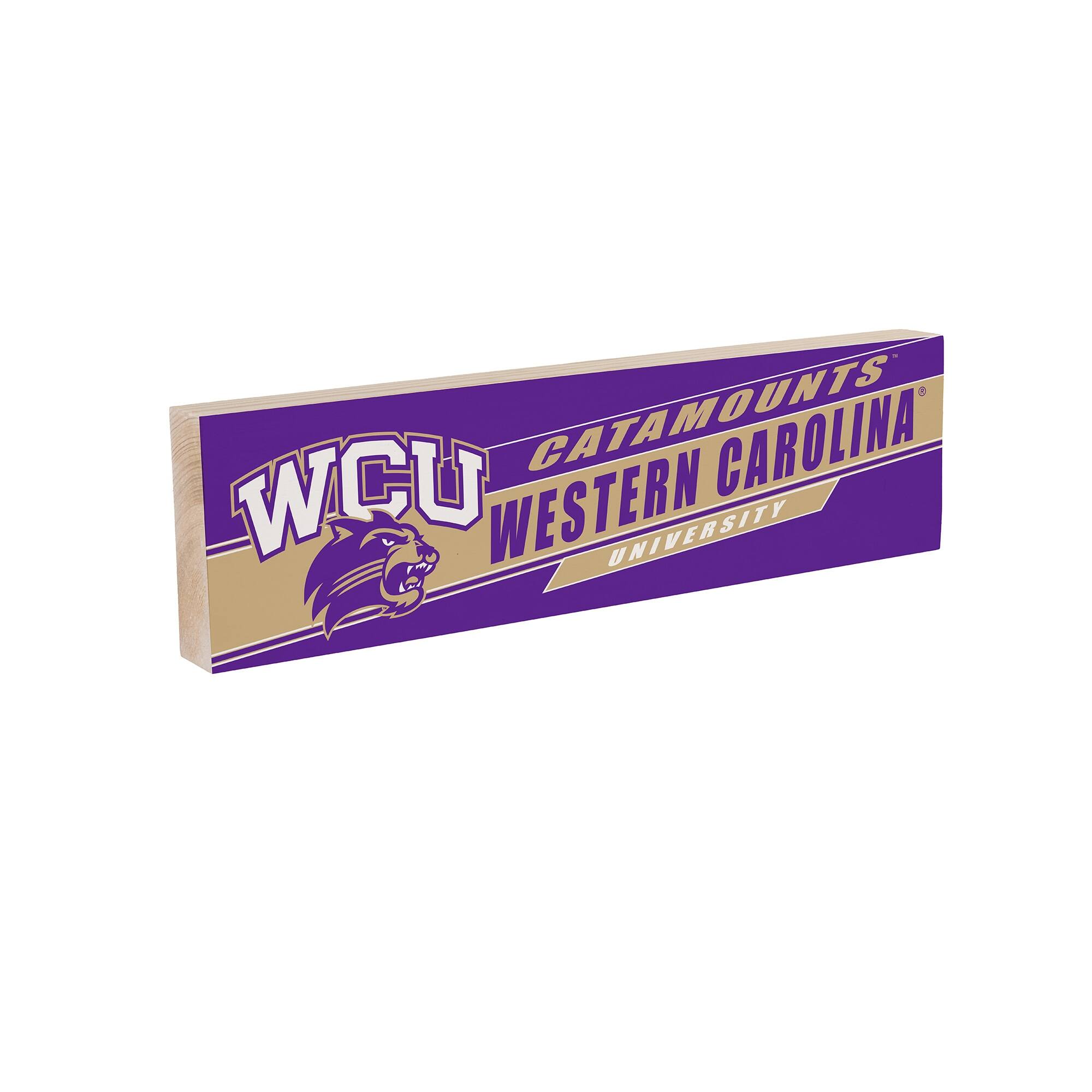 Evergreen Enterprises Western Carolina Catamounts 5" x 18" Shadow Logo ...