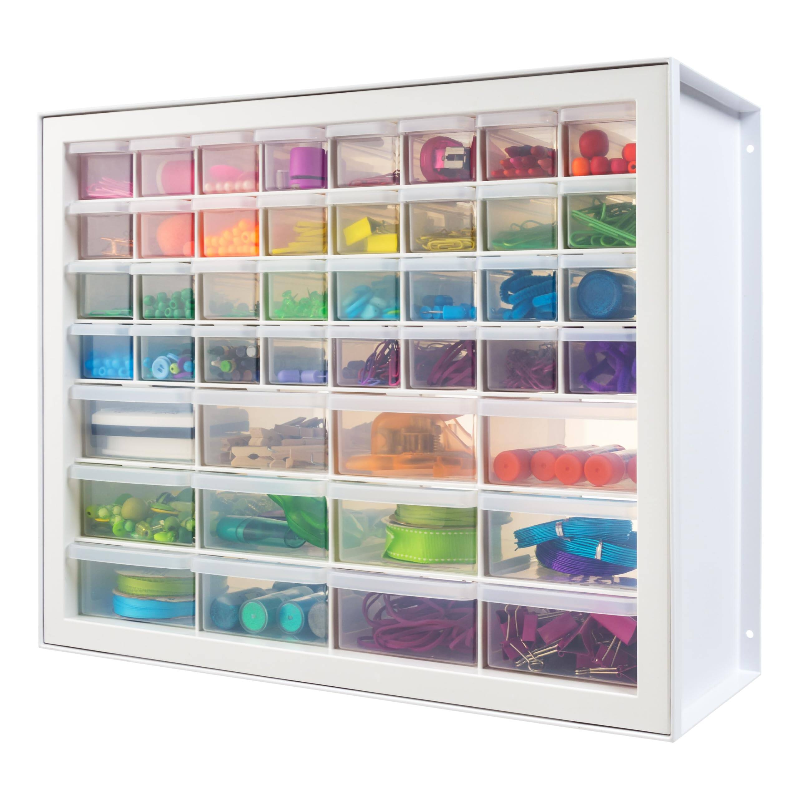 Paradigms Interiors Iris Plastic Drawer Storage Organizer 24 drawer ...
