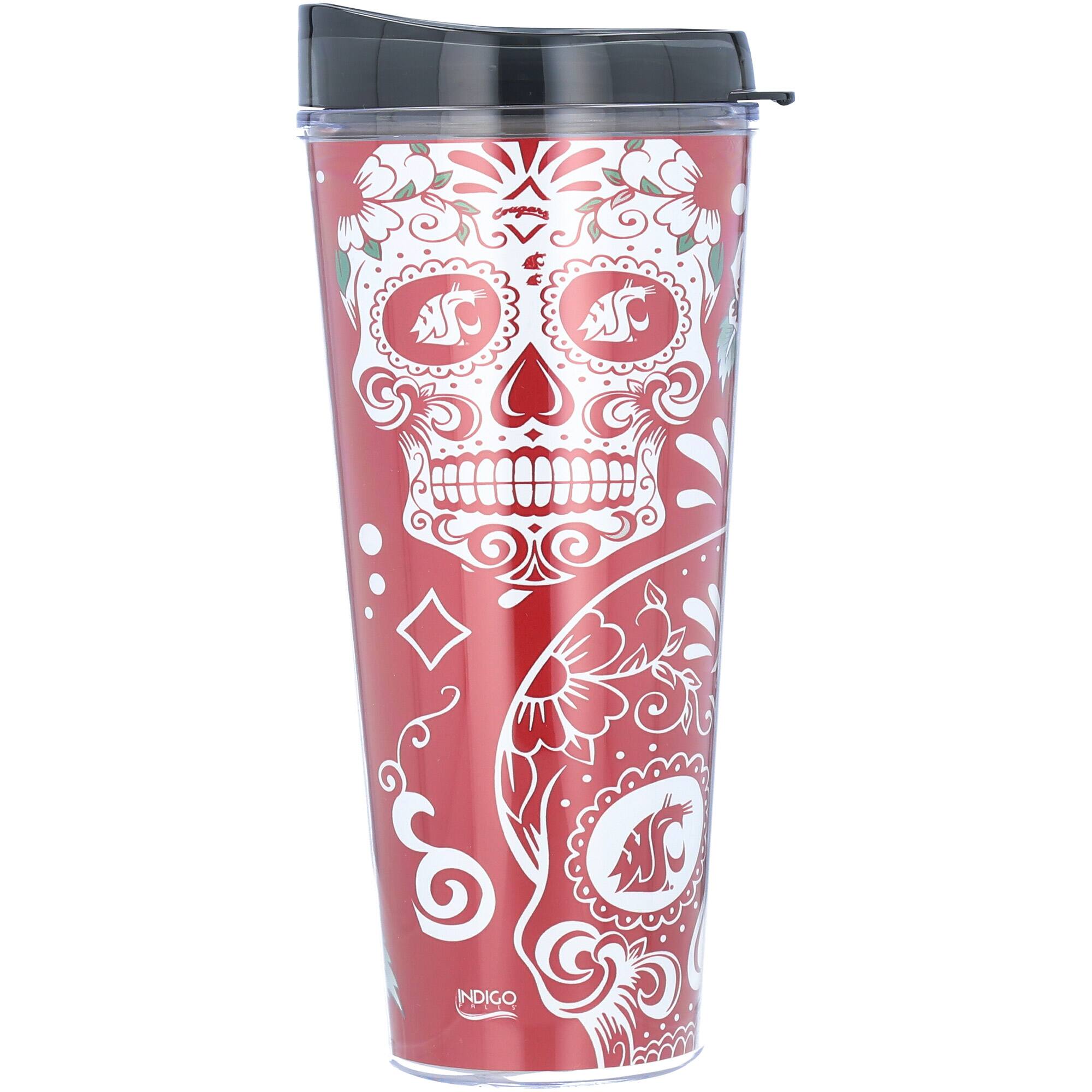 Indigo Falls Washington State Cougars 22oz. D a de los Muertos Tumbler ...