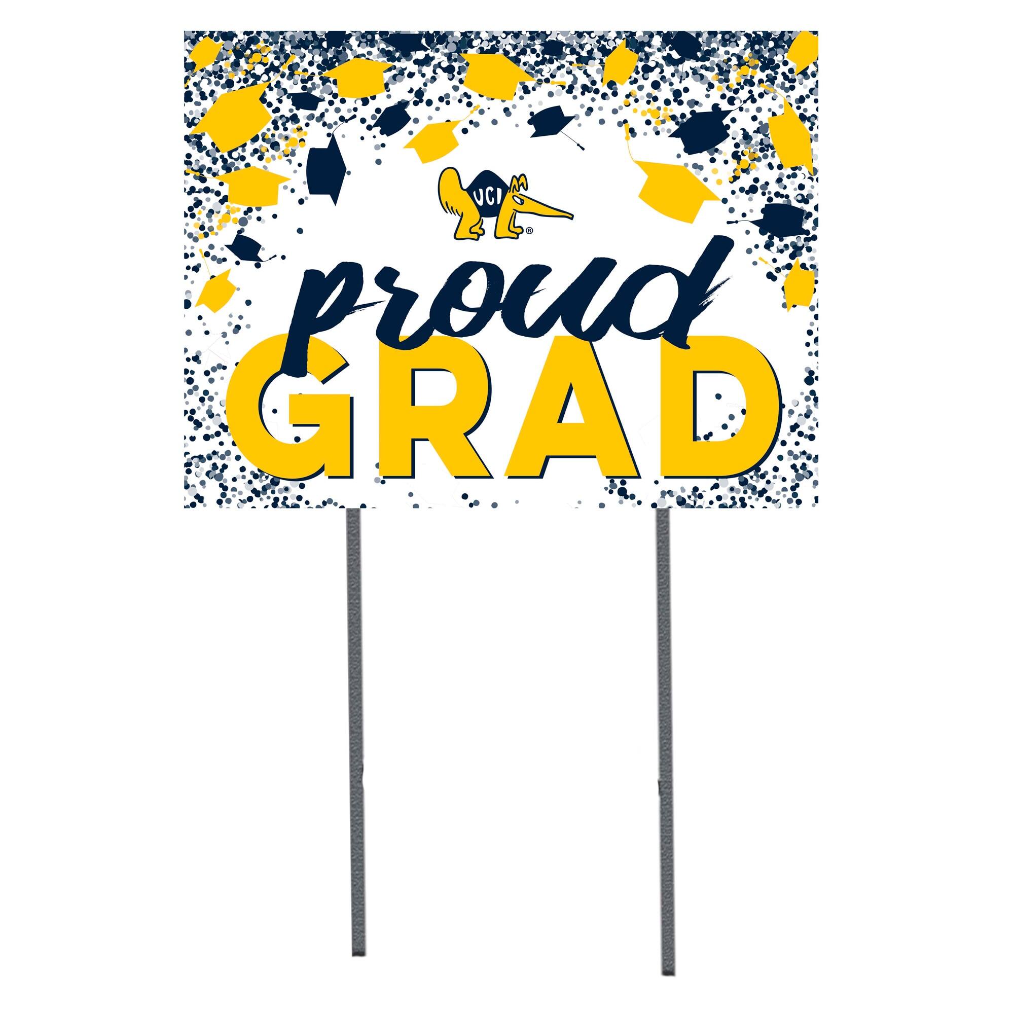 PROUD Jardine - UC Irvine Anteaters 18" x 24" Grad Yard Sign - White ...