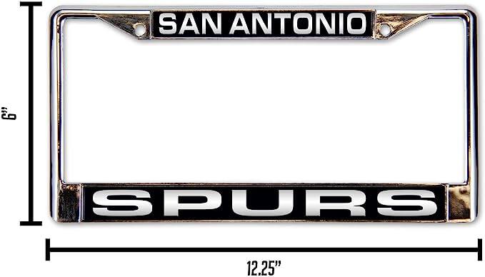 Rico Industries San Antonio Spurs NBA Chrome Metal Laser Cut License ...