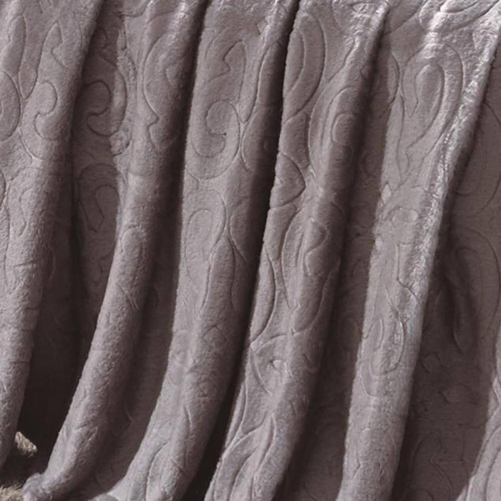 Noble House Dama Scroll All Season Embossed Pattern Ultra Soft and Cozy ...