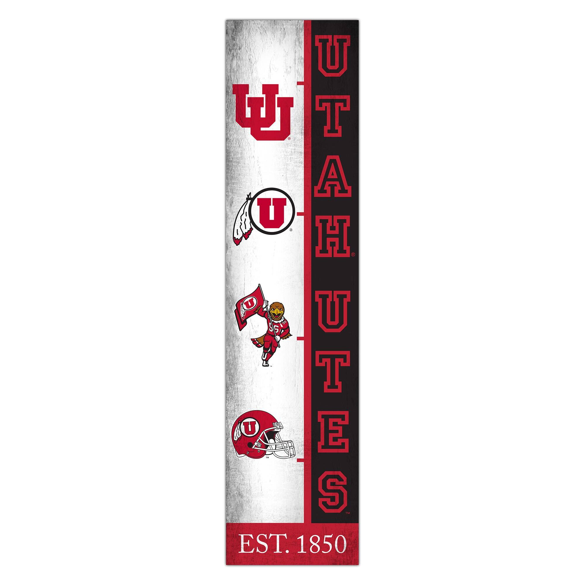 Fan Creations Utah Utes 6" x 24" Progression Wood Sign Multicolor ...