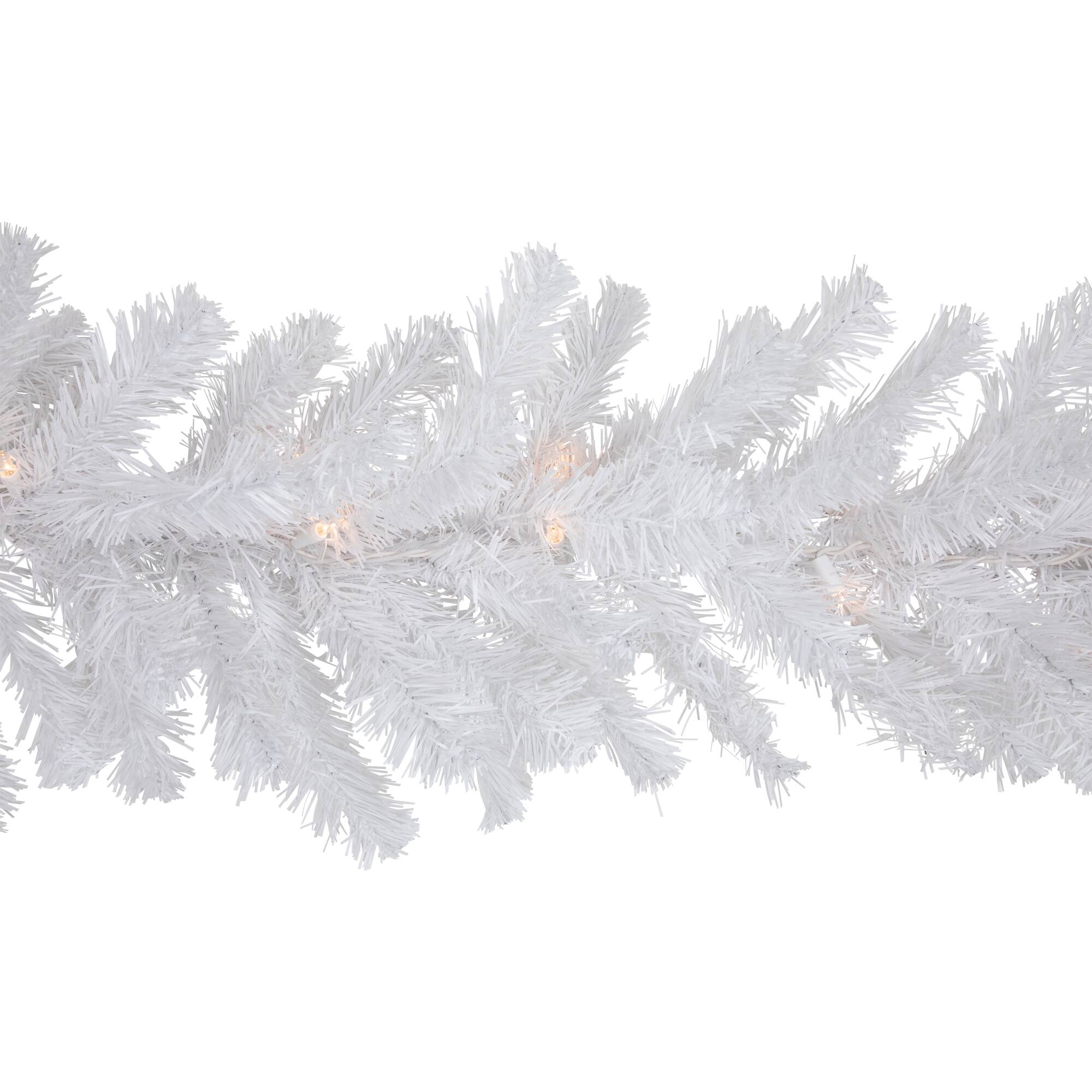Northlight Pre lit Snow Artificial Christmas Garland 9' x 12" Clear ...