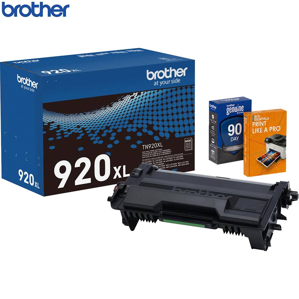 Brother TN920XL Genuine High Yield Toner Cartridge Black with Deco ...