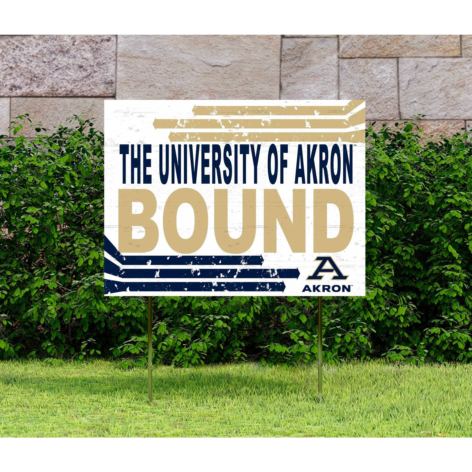 Jardine Akron Zips 18'' x 24'' Bound Yard Sign White 200047366 - Best Buy