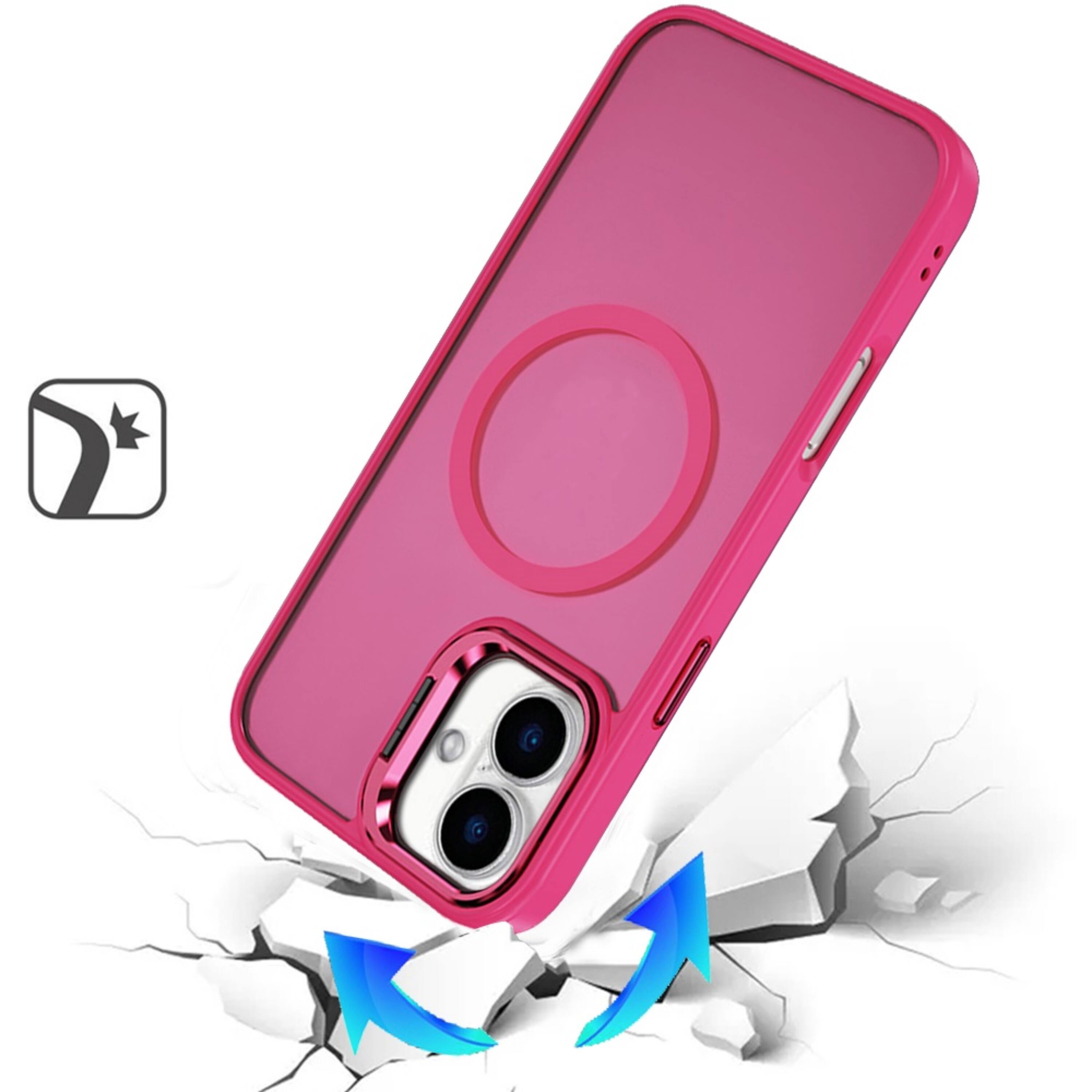 Kitcheniva Matte Magnetic Circle Camera Lens Stand Phone Case With ...