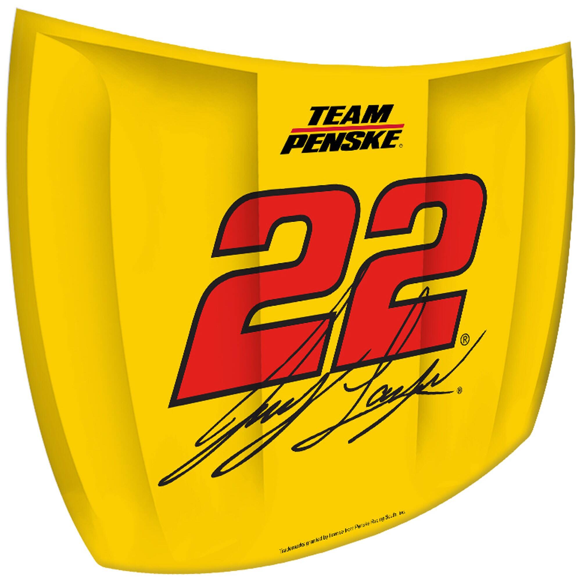 The Fan Brand Joey Logano Signature Design 58" x 43" Car Hood Wall Sign ...