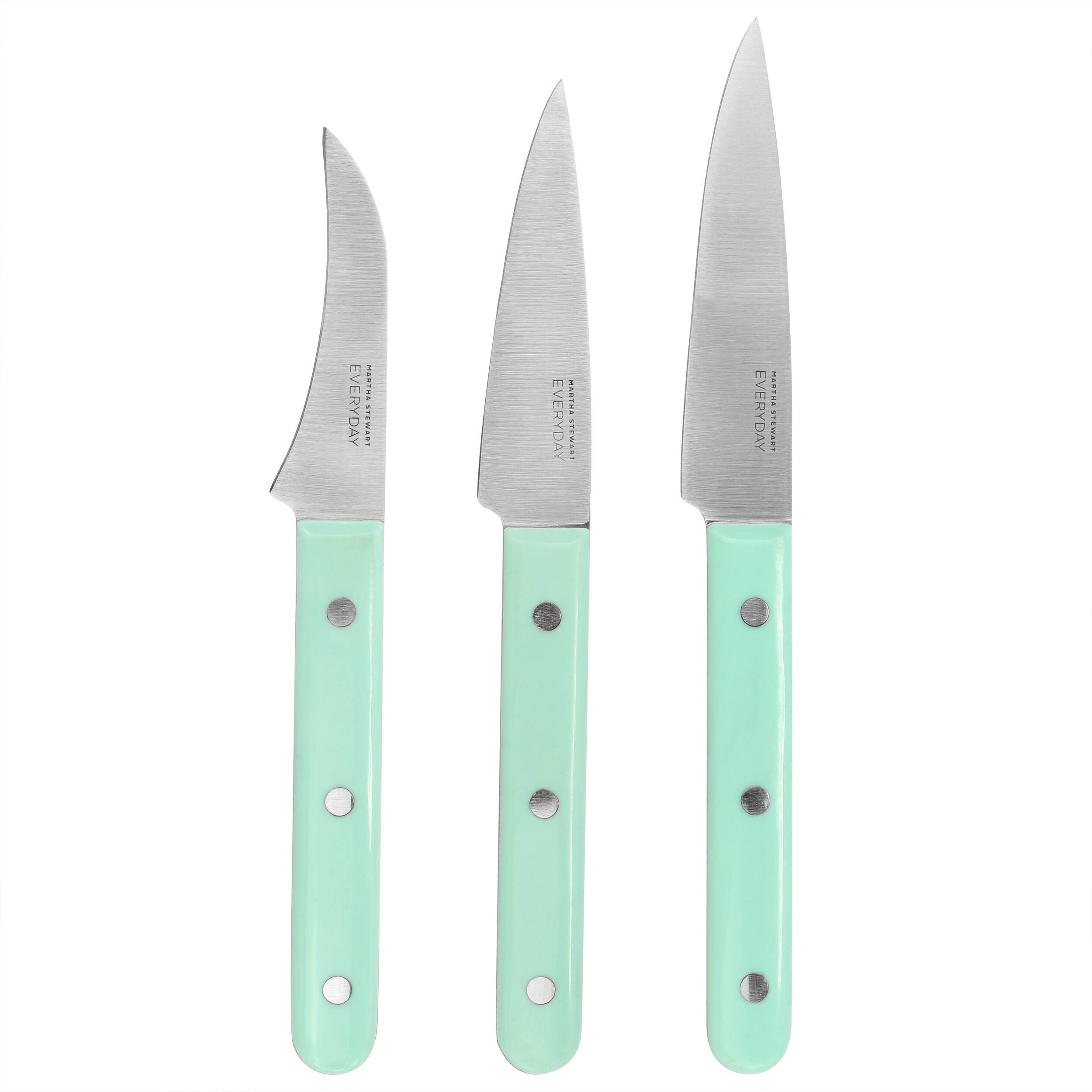Martha Stewart Everyday 12 Piece Stainless Steel Cutlery and Wood Block ...