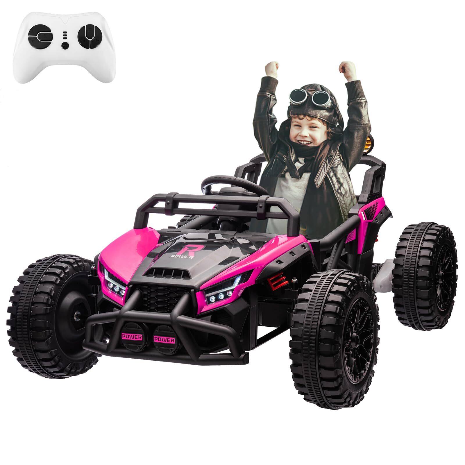 Jojoka 24V Ride on UTV,130w Electric Powered UTV with Remote Control ...