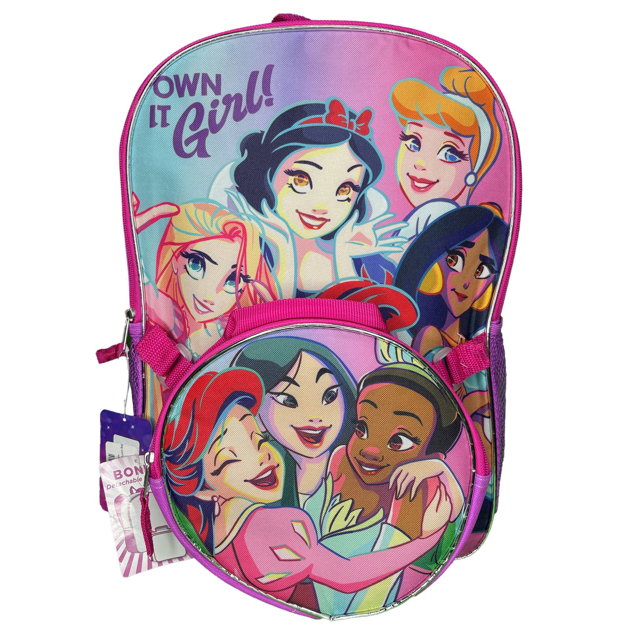 UPD Disney Princess Backpack and Lunch Bag set 16" Pink Multicolored ...
