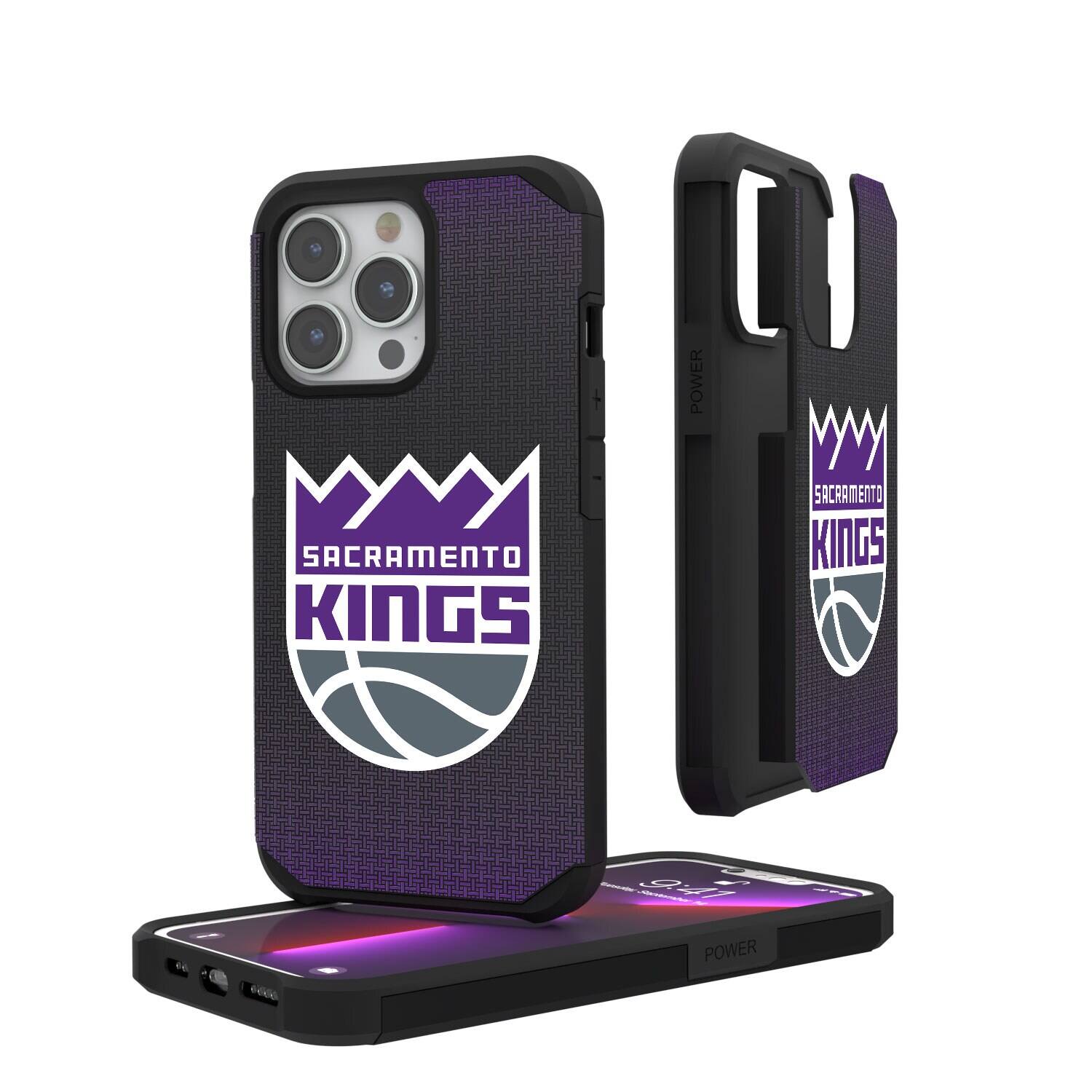 Keyscaper NBA Sacramento Kings Linen Logo iPhone Rugged Case 16 Black ...