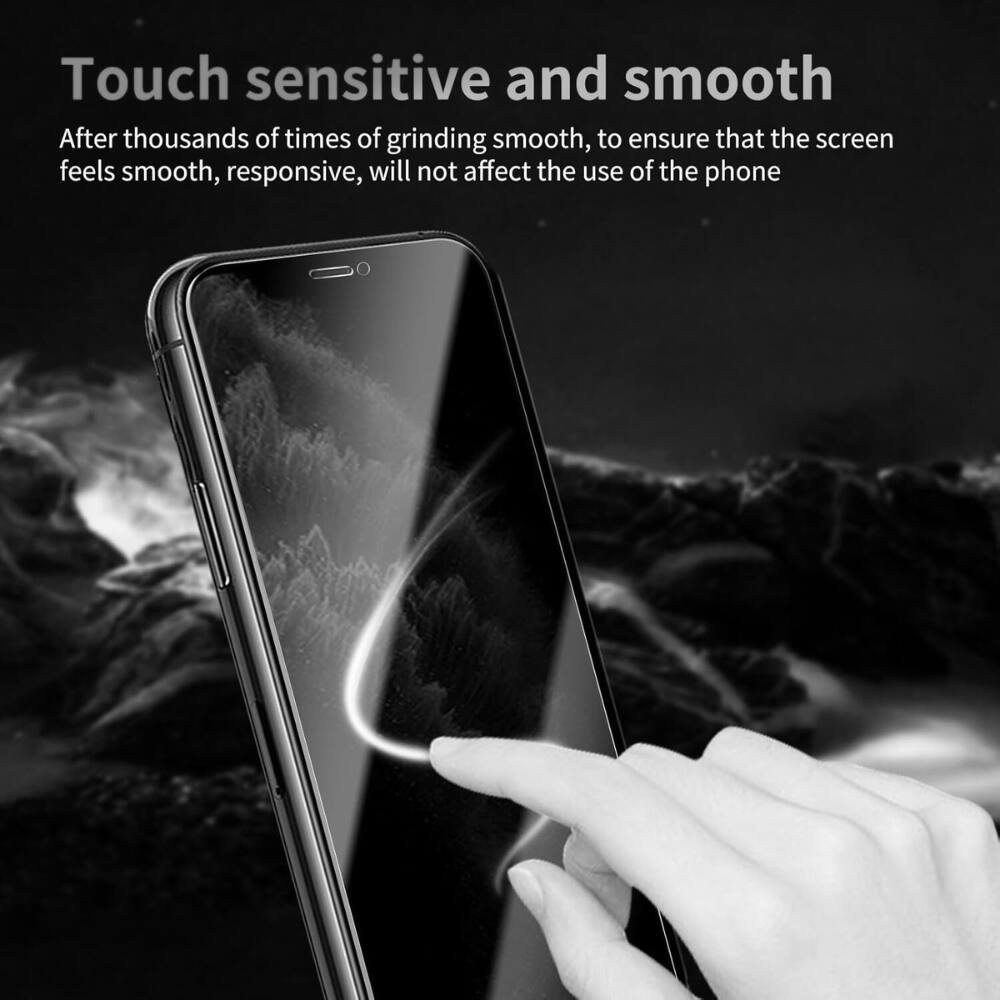 Qixxronics 3pcs for iPhone XS Privacy Anti Spy Screen Protector Bubble ...