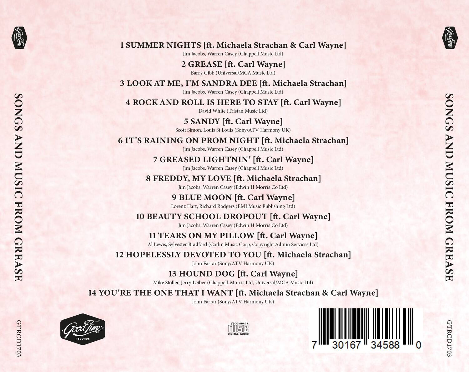 West End Orchestra Songs and Music from Grease COMPACT DISCS [CD ...