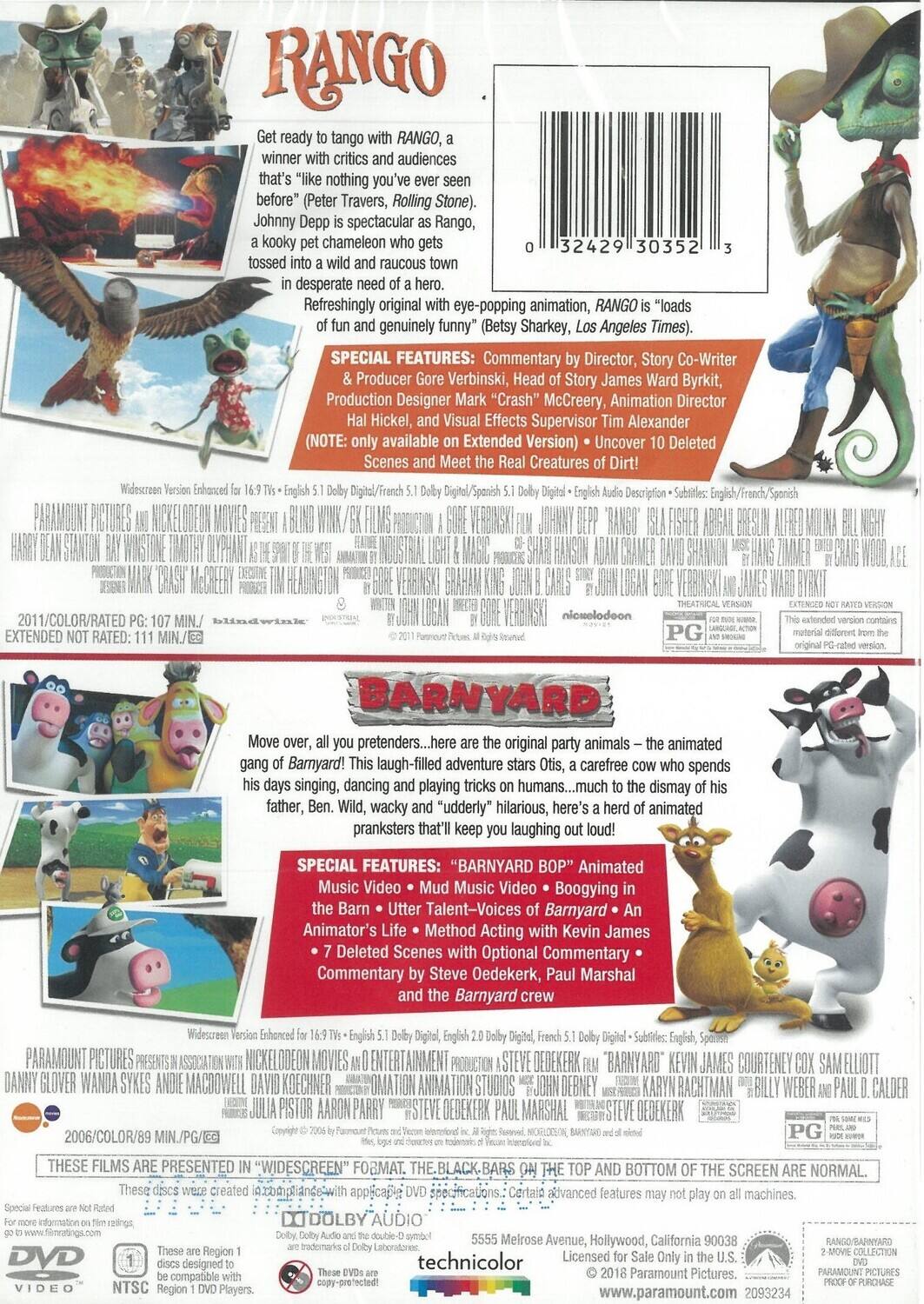 Rango / Barnyard DVD - Best Buy