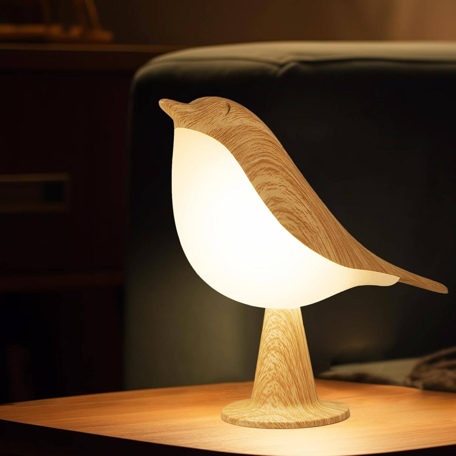 Stamp n Camp Bird Table Lamp 2600 mAh Cordless Desk Lamp Touch Night ...