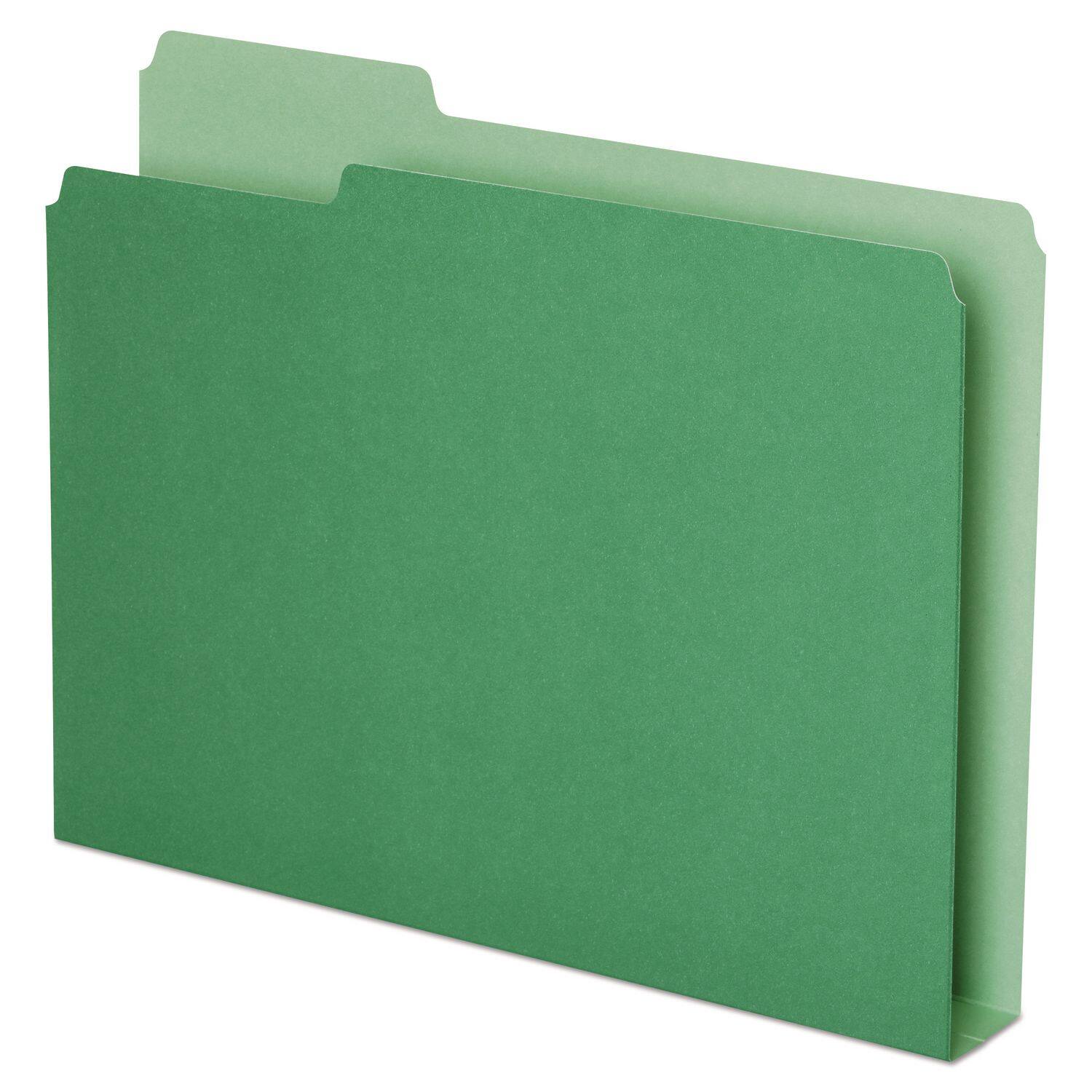 Tops Business Forms Double Stuff File Folders, 1/3 Cut Tabs: Assorted ...