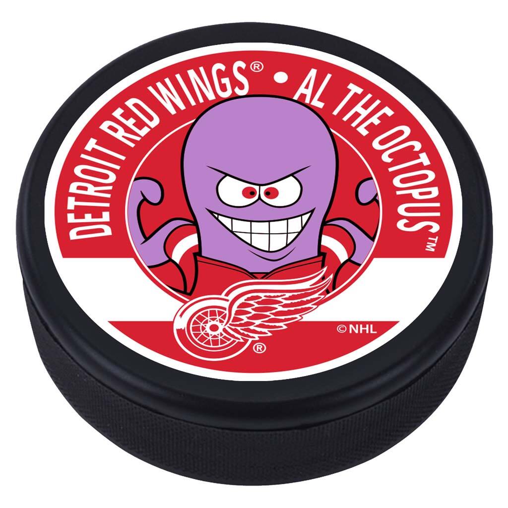 Mustang Drinkware Detroit Red Wings Mascot Hockey Puck Multicolor ...