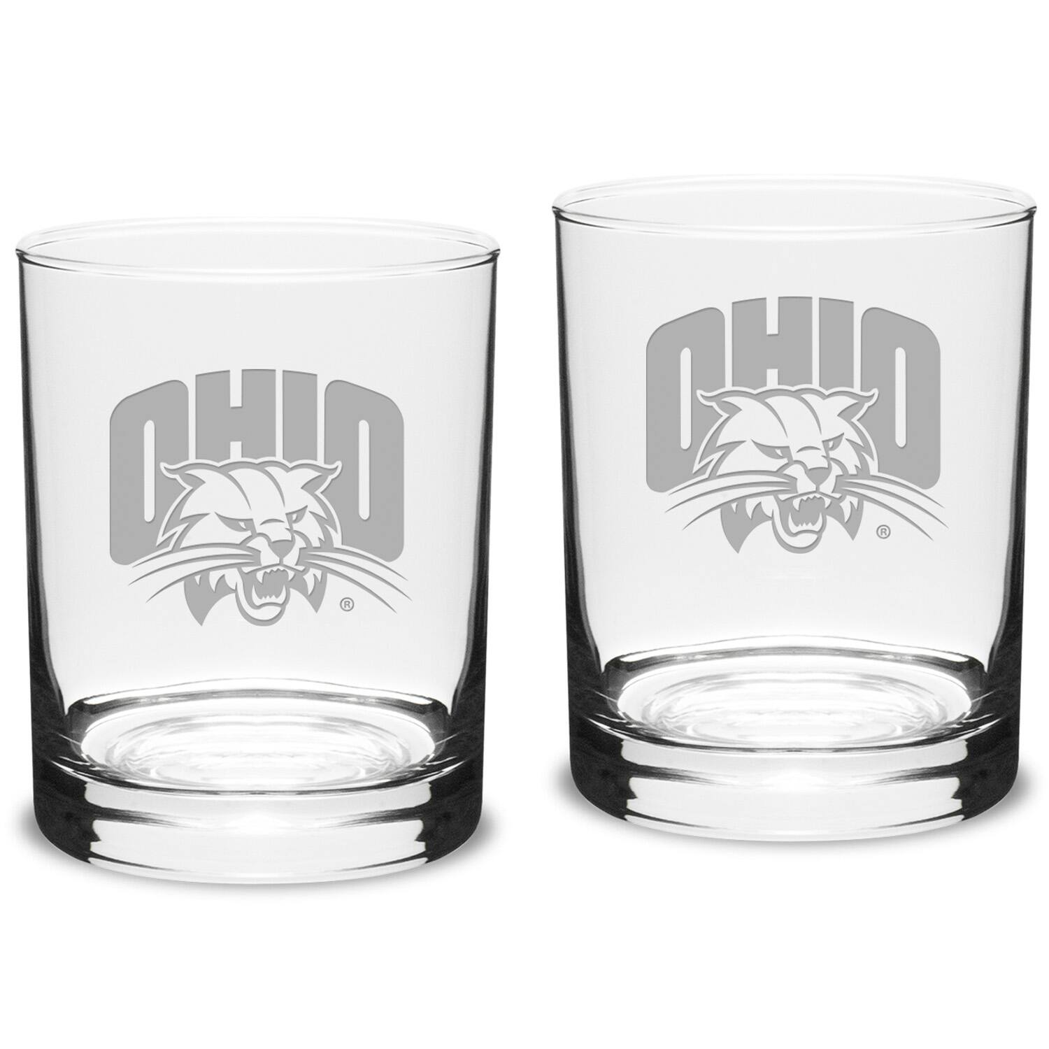 Jardine Ohio Bobcats 14oz. 2 Piece Classic Double Old Fashioned Glass ...