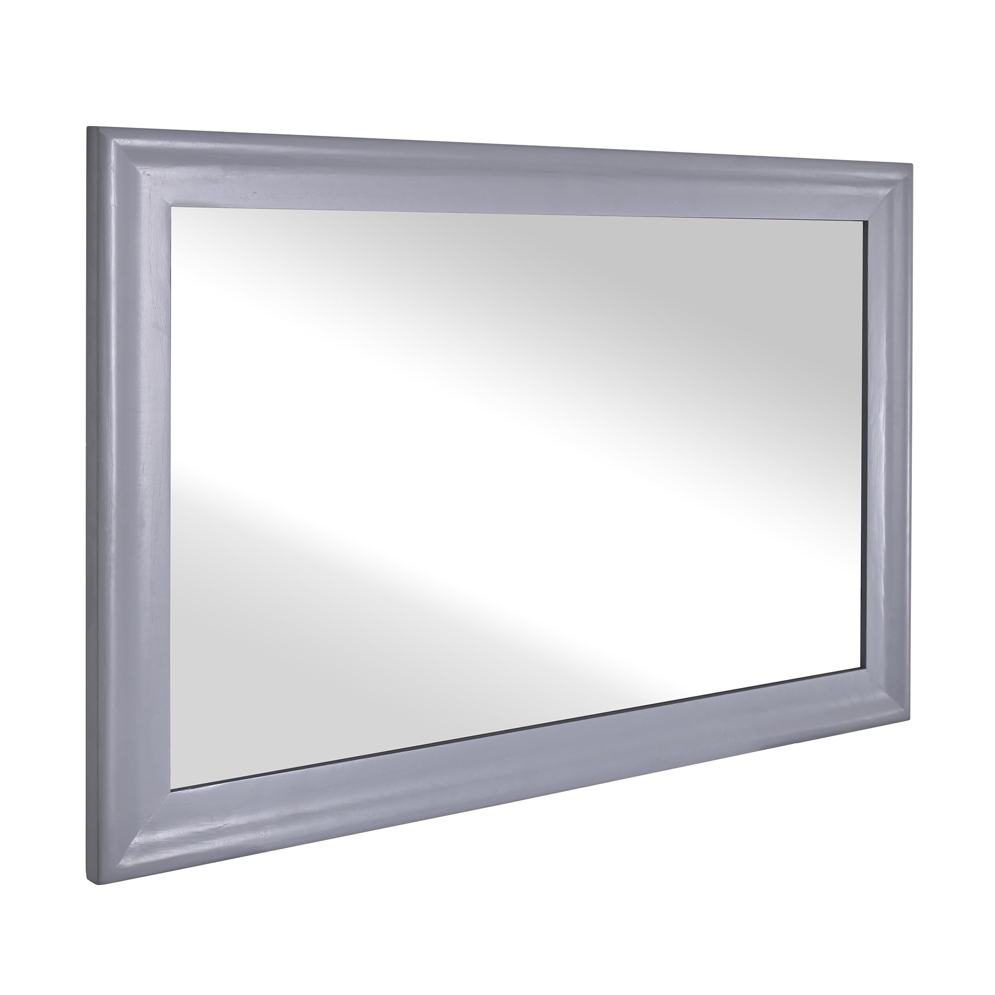 Cedar Assembly Wood Bathroom Mirror Rectangle Mirrors With Wooden Frame ...