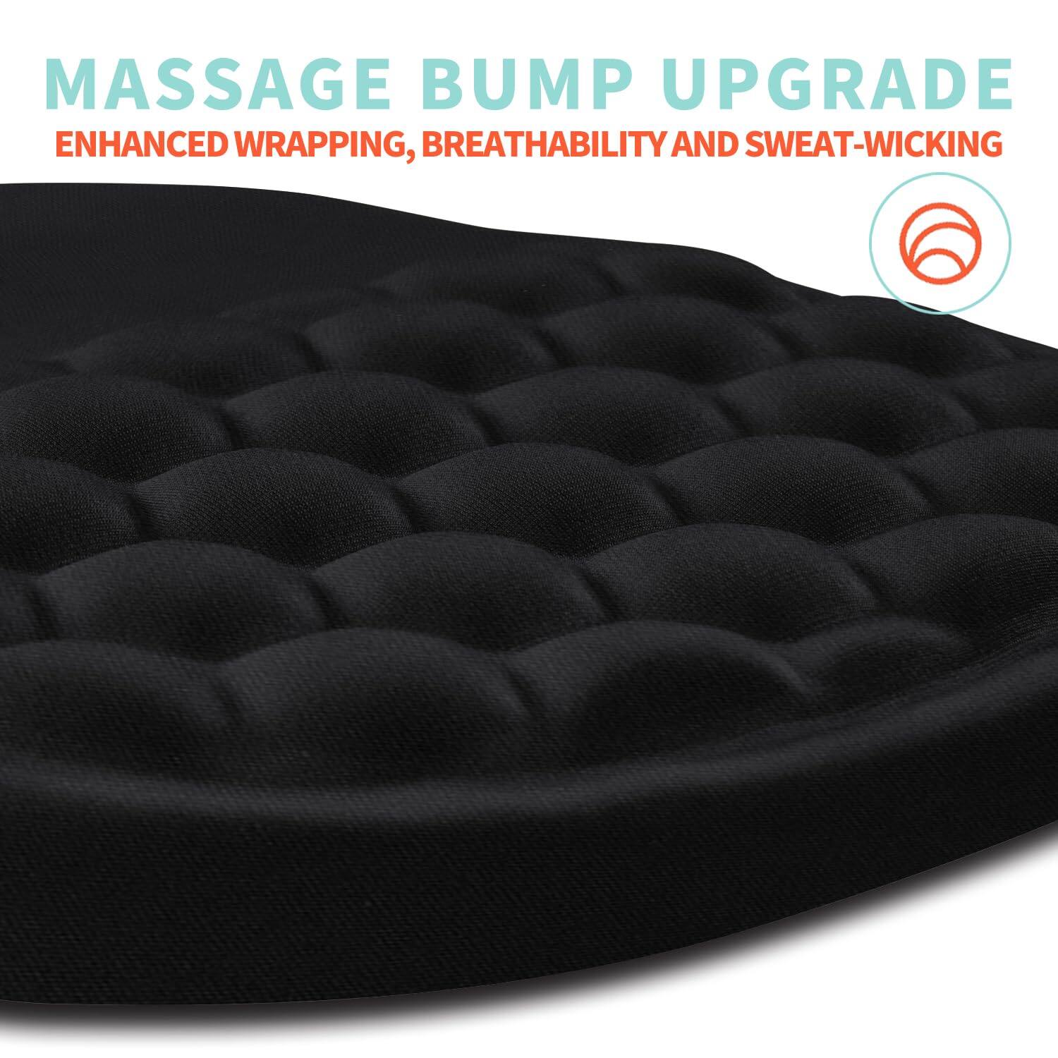 Earthley Blooms Mouse Pad Wrist Support With Memory Foam Massage Bulge ...