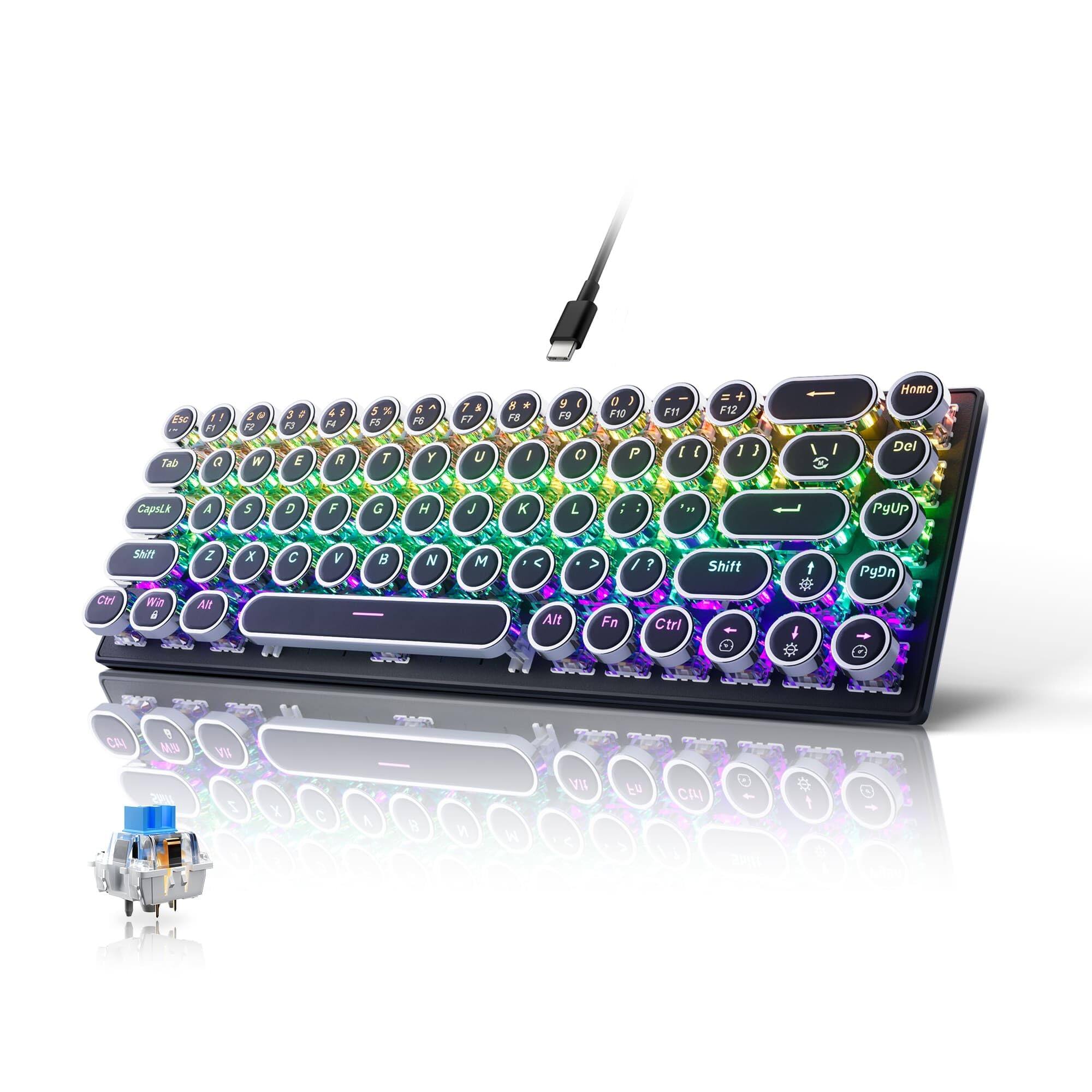 Stamp n Camp 65% Wired Mechanical Gaming Keybaord Compact 68 Keys Mini ...