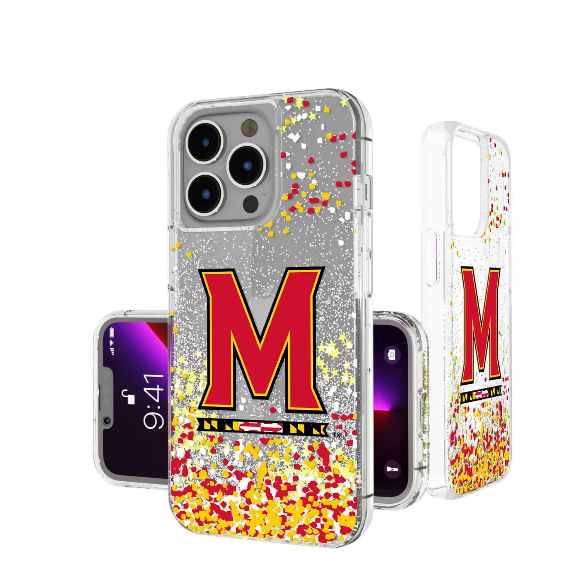 Keyscaper NCAA Maryland Terrapins iPhone Glitter Case with Confetti ...