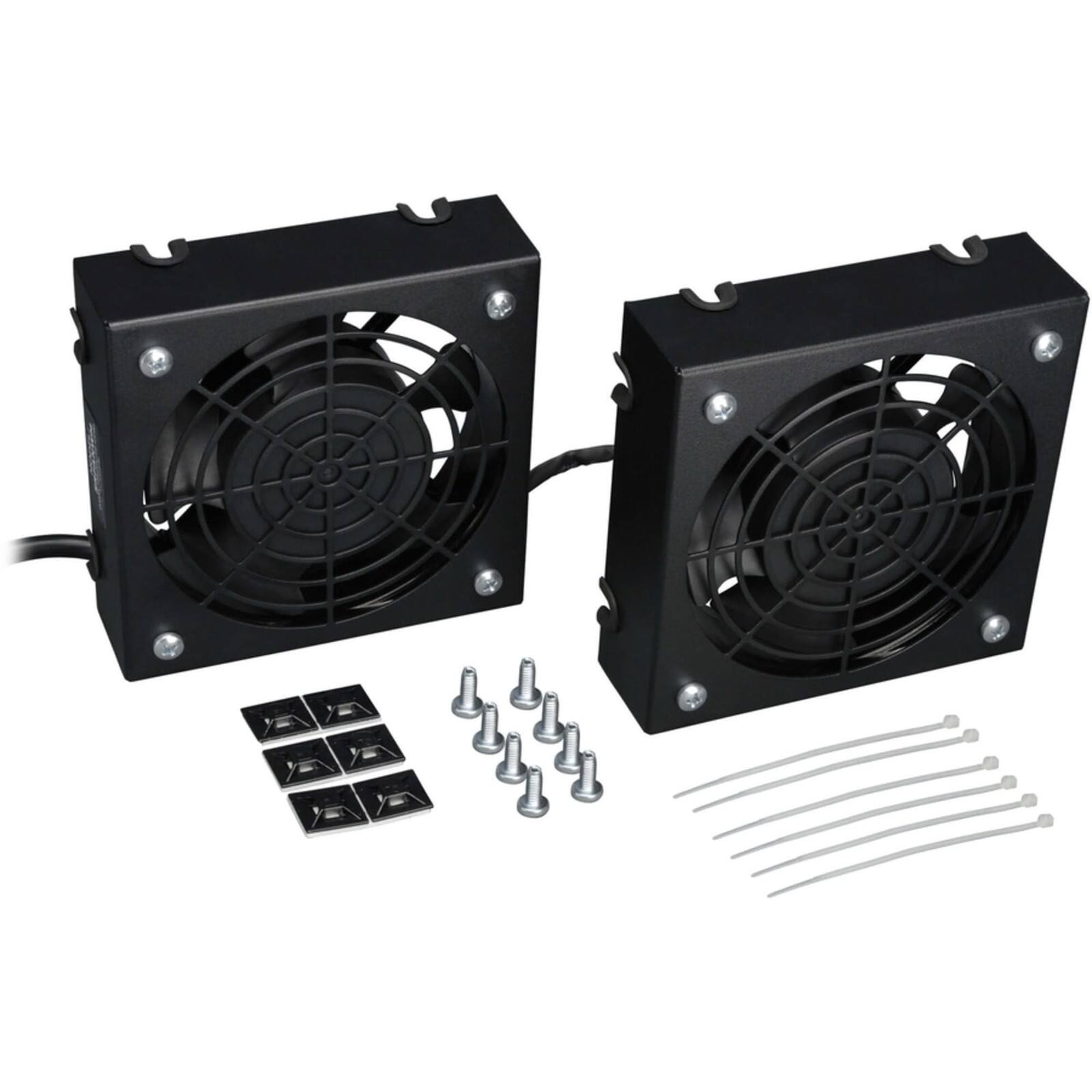 Tripp Lite wallmount rack enclosure cooling roof fan kit srxfanwm Black ...